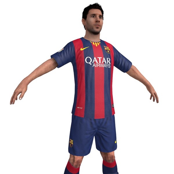 3d model lionel messi