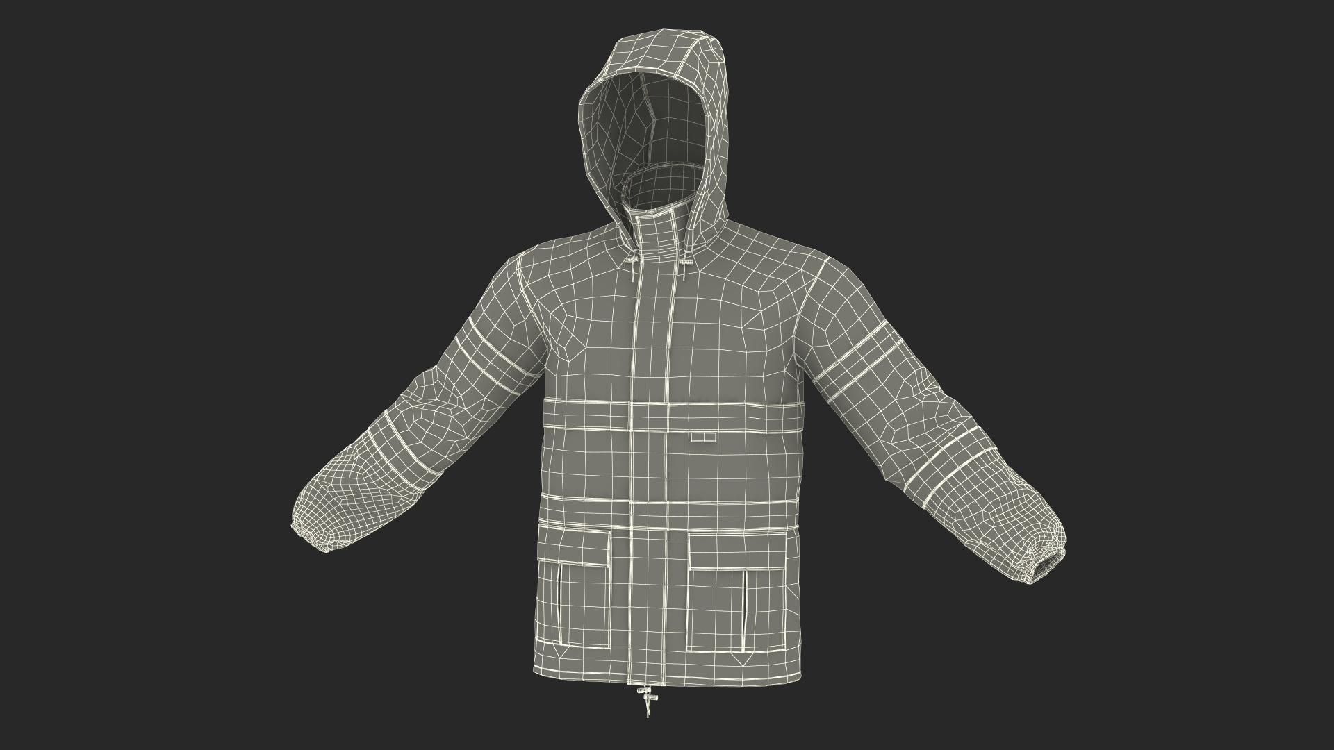 High Visibility Rain Jacket 3D Model - TurboSquid 2131658