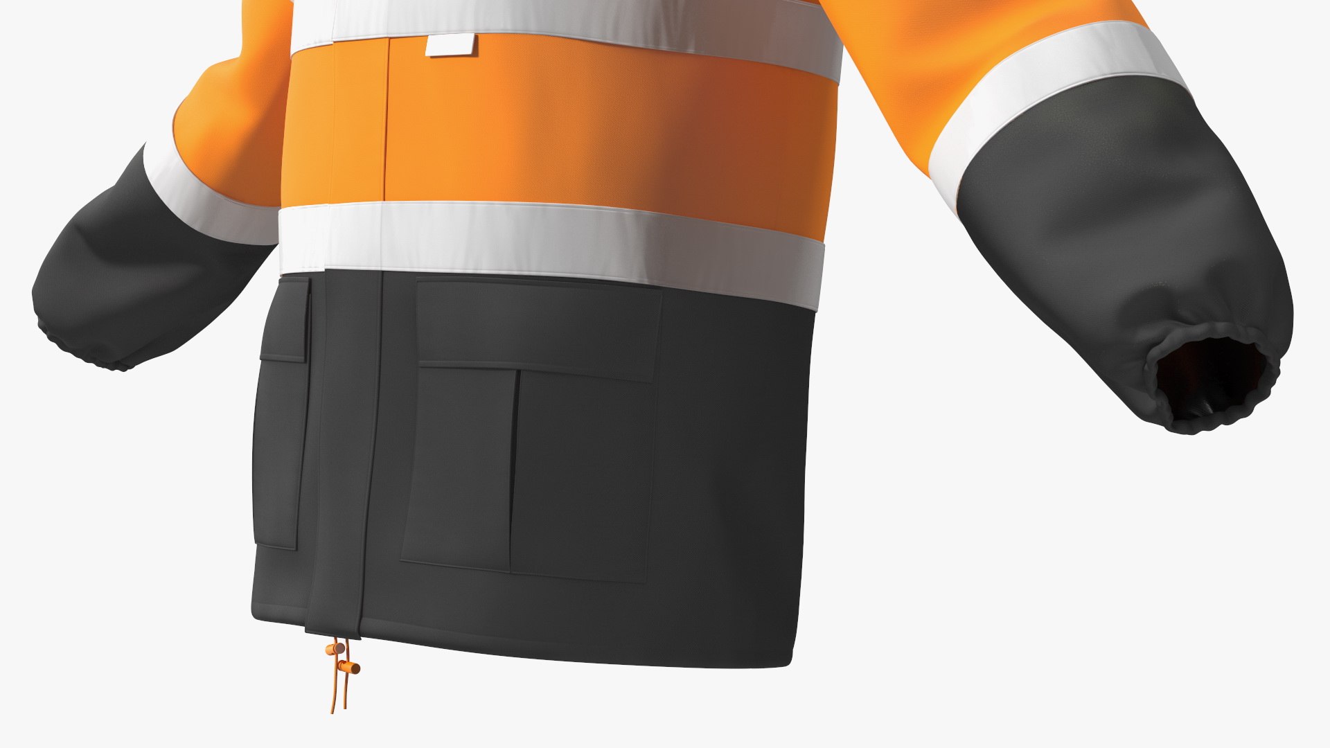 High Visibility Rain Jacket 3D Model - TurboSquid 2131658
