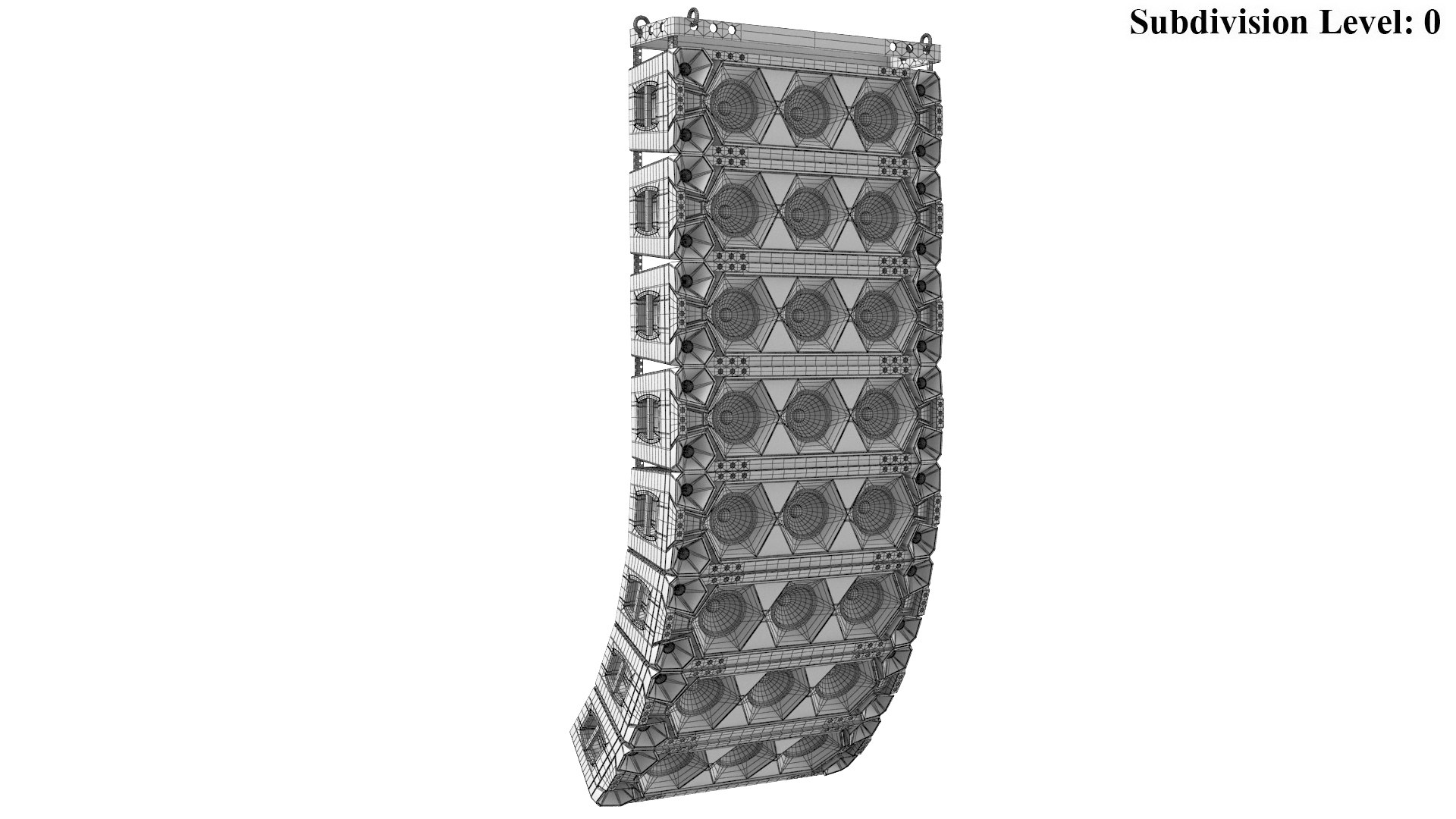 Detailed Linear Array Speaker Model - TurboSquid 2028596