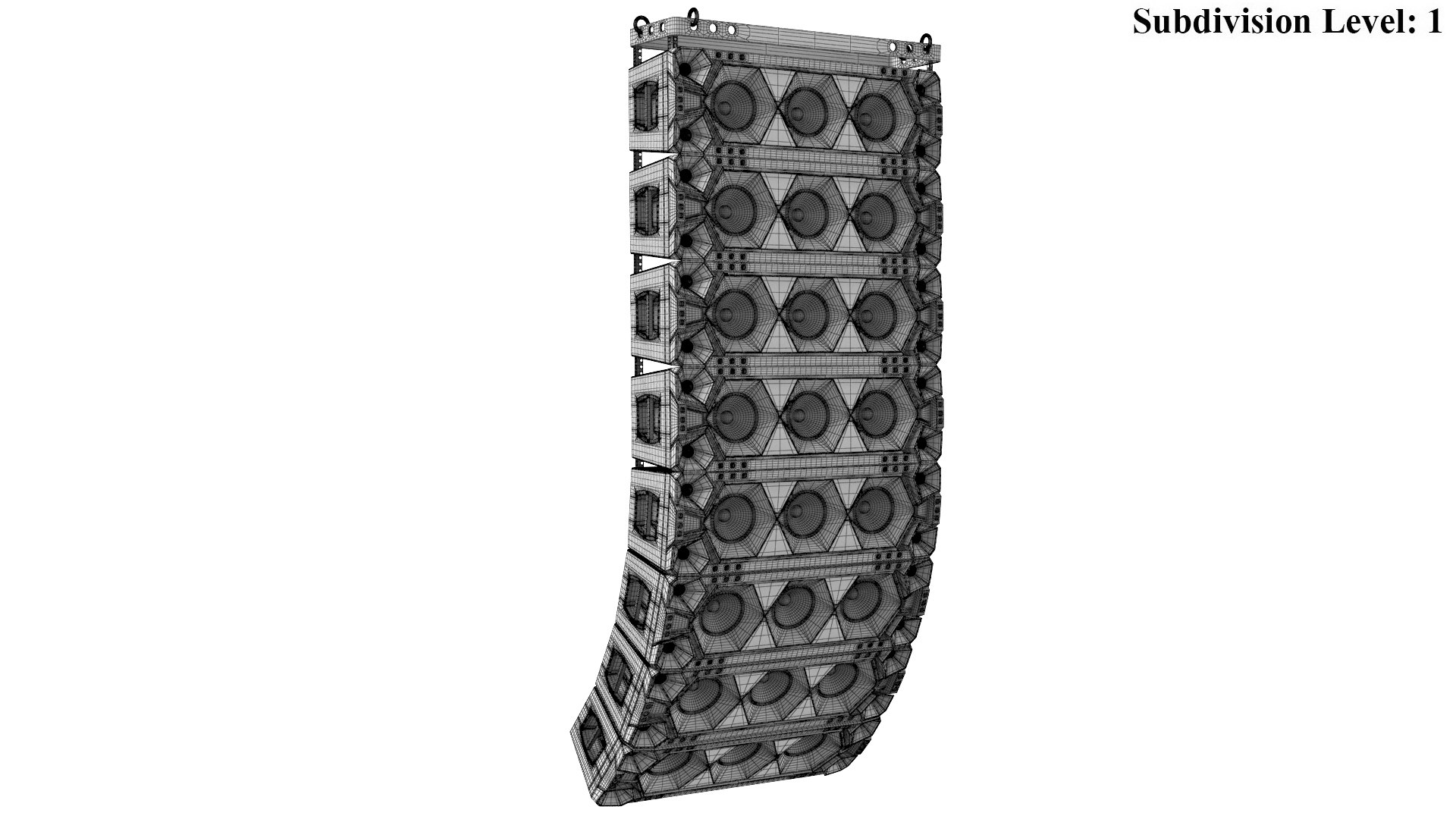 Detailed Linear Array Speaker Model - TurboSquid 2028596
