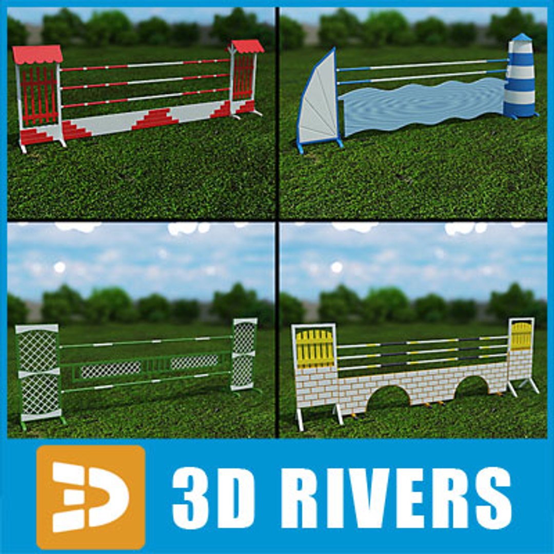 Showjumping Fences 3d Model