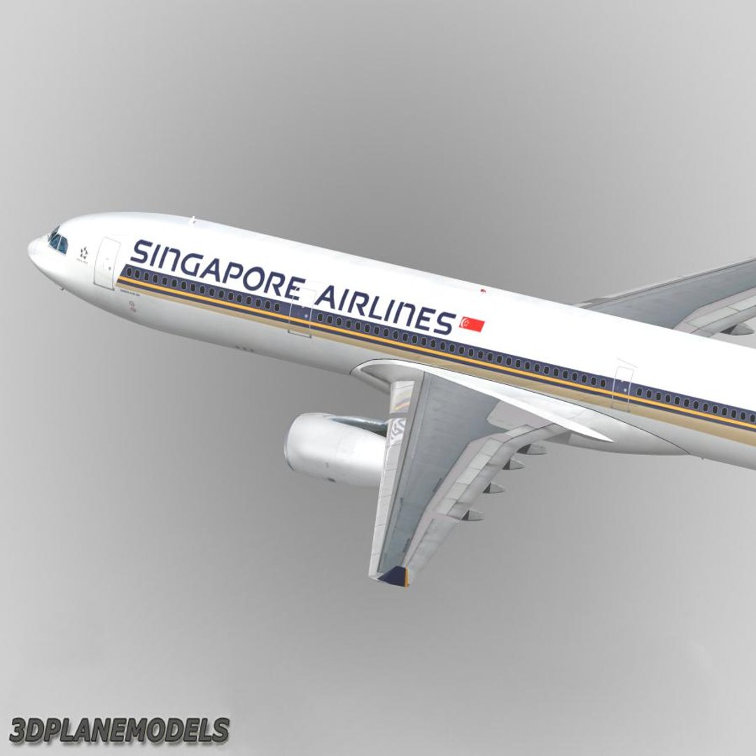 Airbus A330-300 3d Model