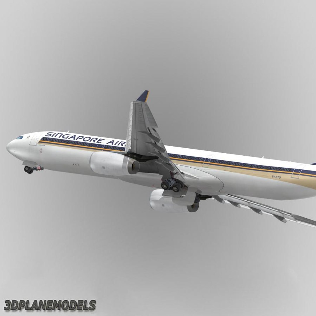 Airbus A330-300 3d Model