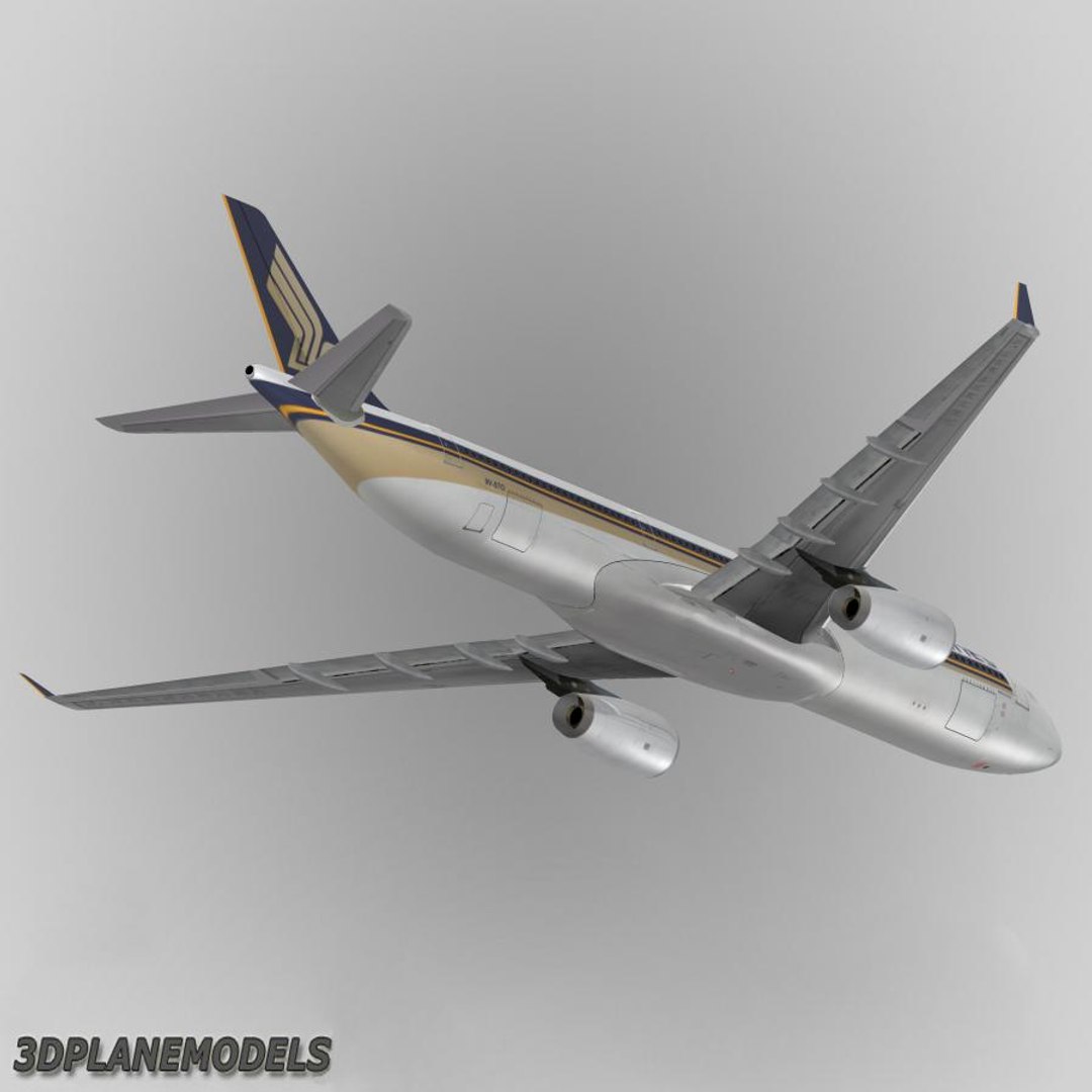 Airbus A330-300 3d Model