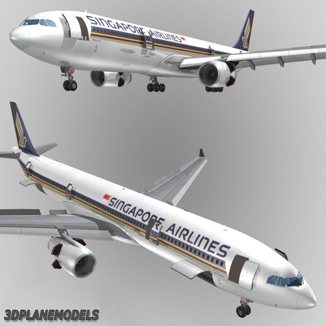Airbus A330-300 3d Model