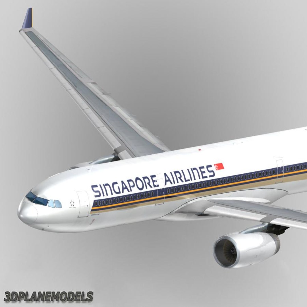 Airbus A330-300 3d Model