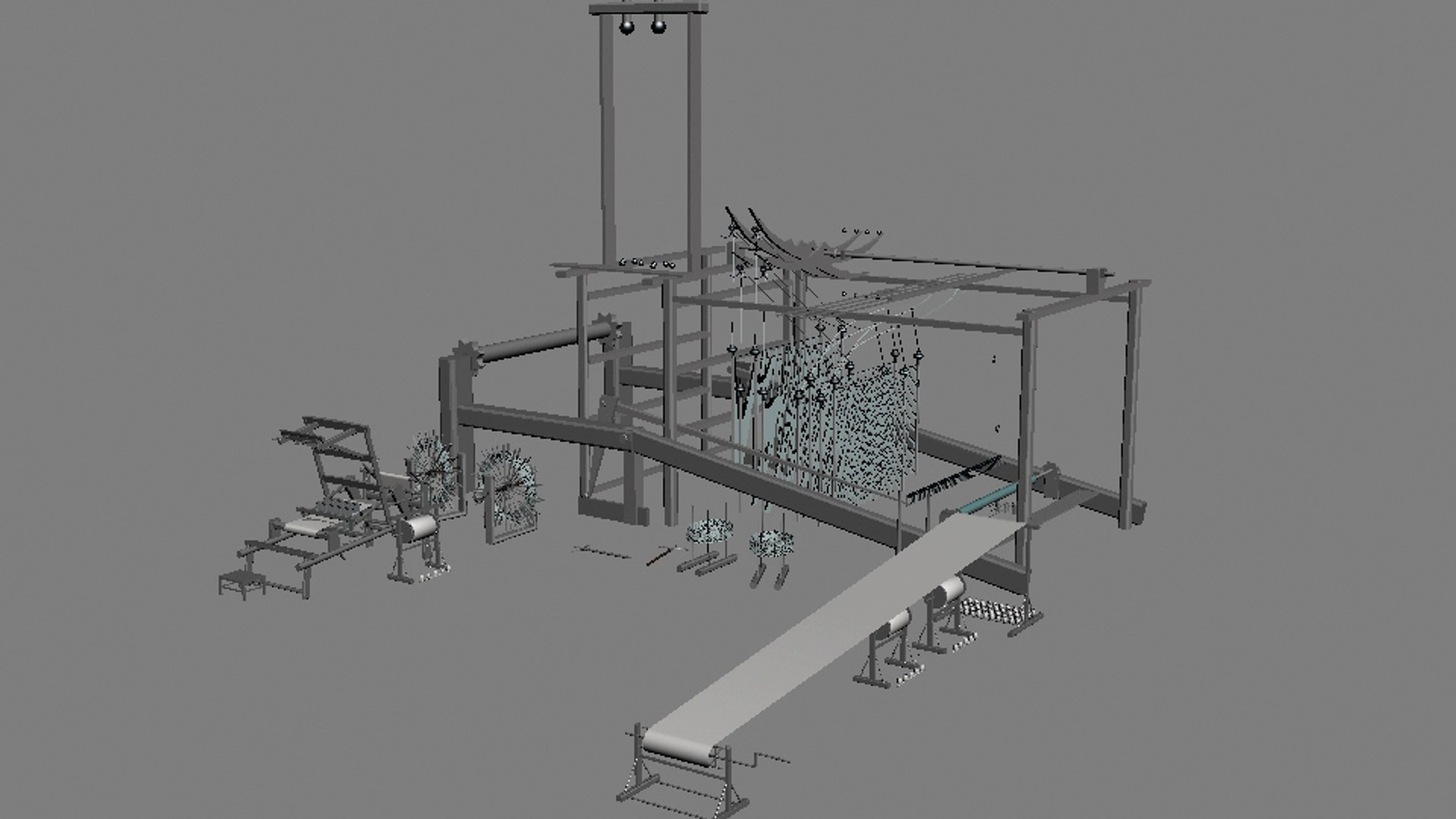 3D Chinese Loom - TurboSquid 1327913