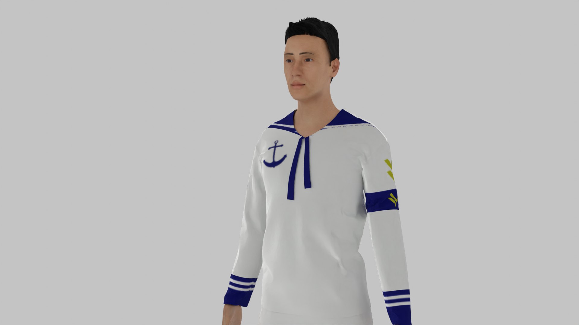 3D Sailor Character Model - TurboSquid 1971007