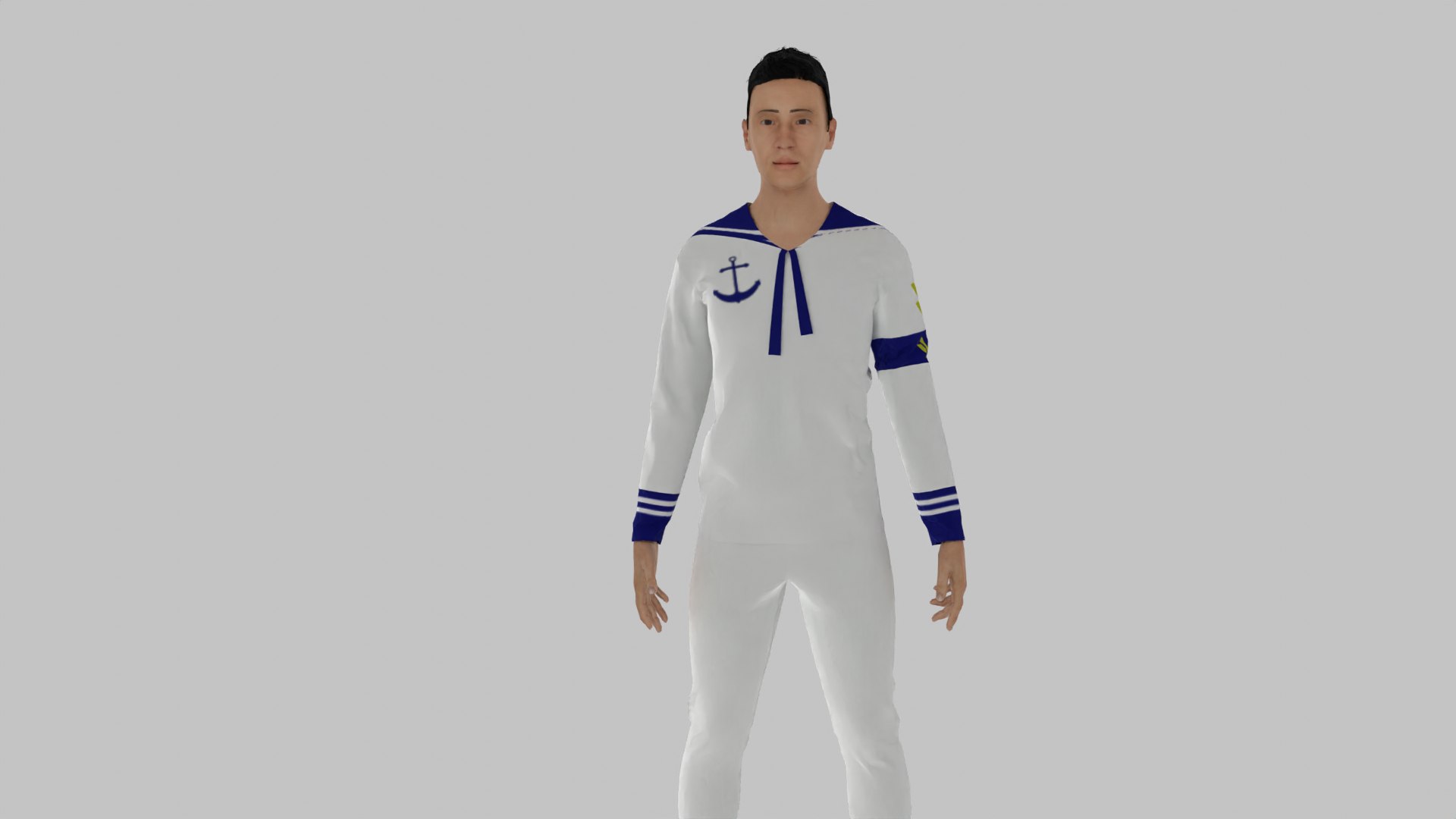 3D Sailor Character Model - TurboSquid 1971007