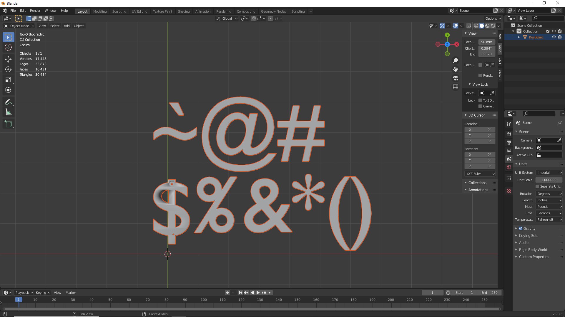 3D Keyboard Alphabet Numbers And Symbols - TurboSquid 2243766