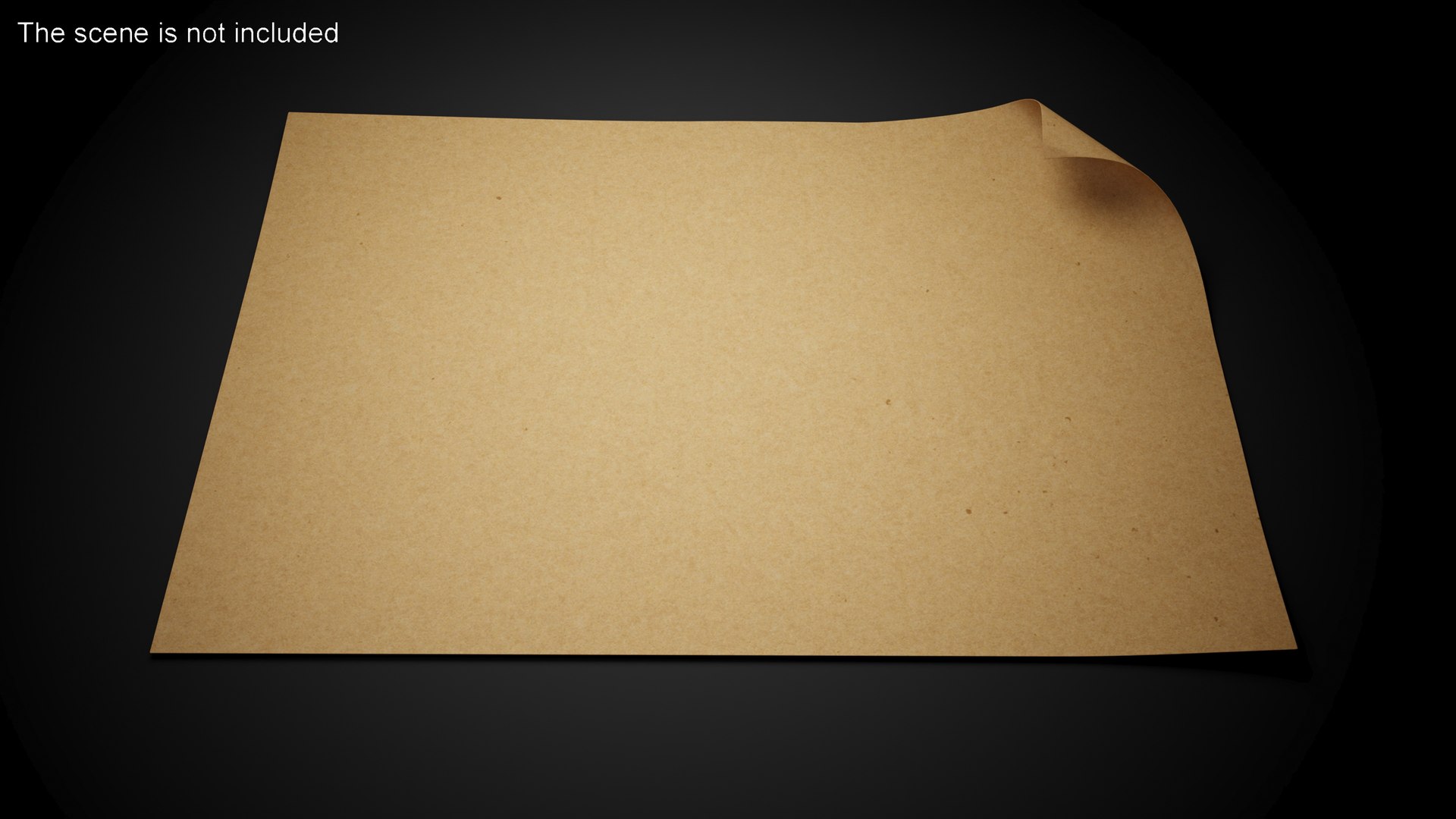 Kraft Paper With Corner Curl 3D Model - TurboSquid 1993599