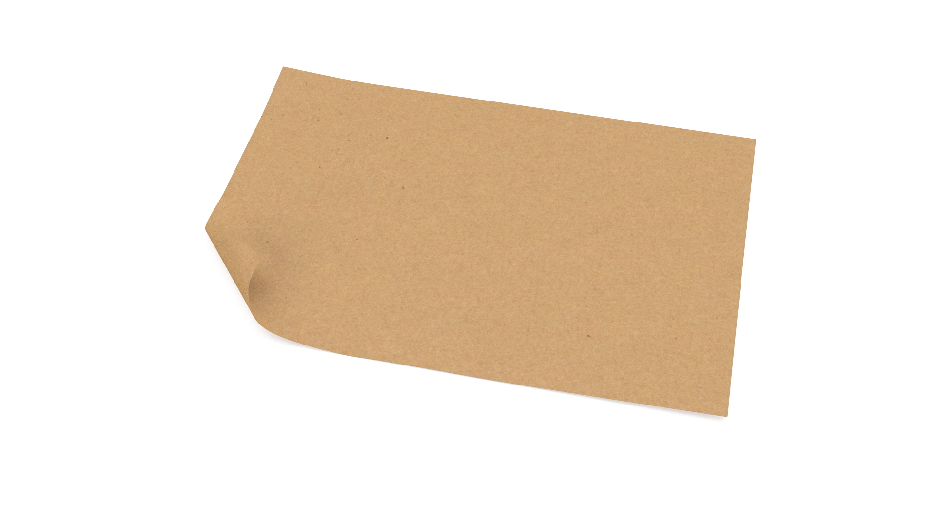 Kraft Paper With Corner Curl 3D Model - TurboSquid 1993599