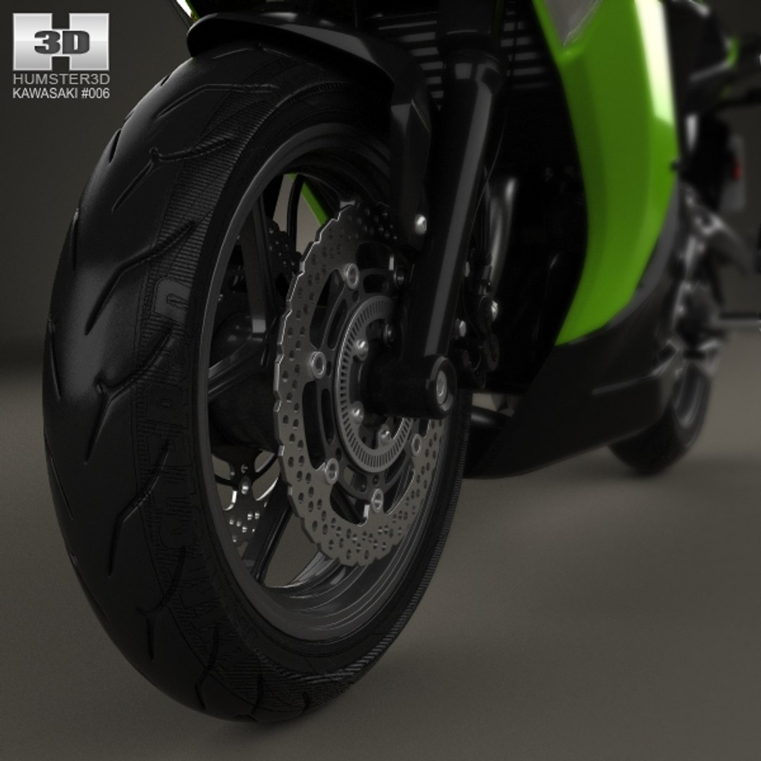 3D kawasaki ninja 650r model - TurboSquid 1236589