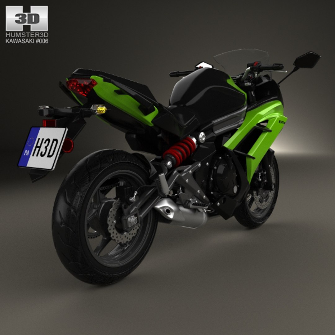 3D kawasaki ninja 650r model - TurboSquid 1236589