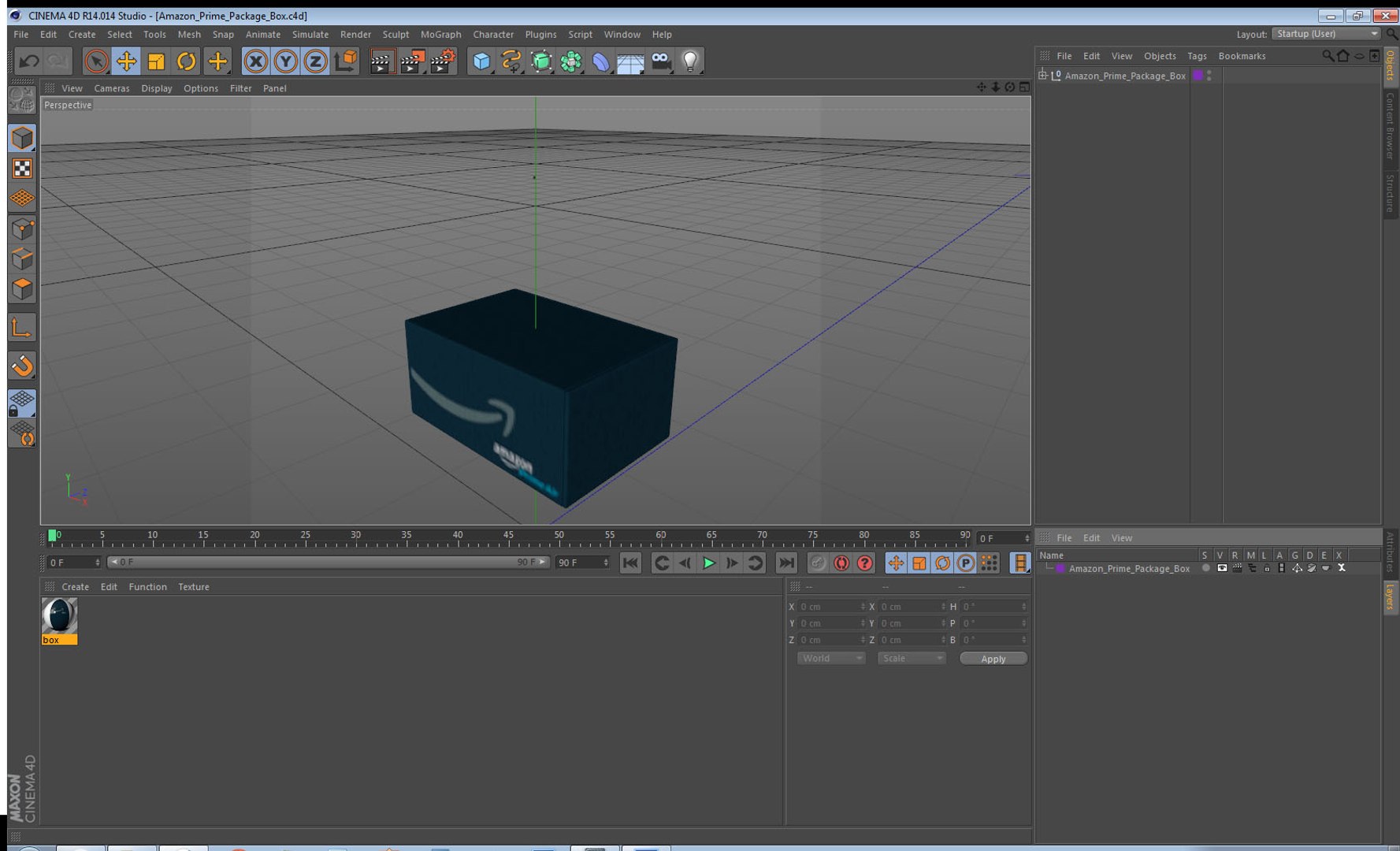 3D Amazon Prime Package Box - TurboSquid 1428904