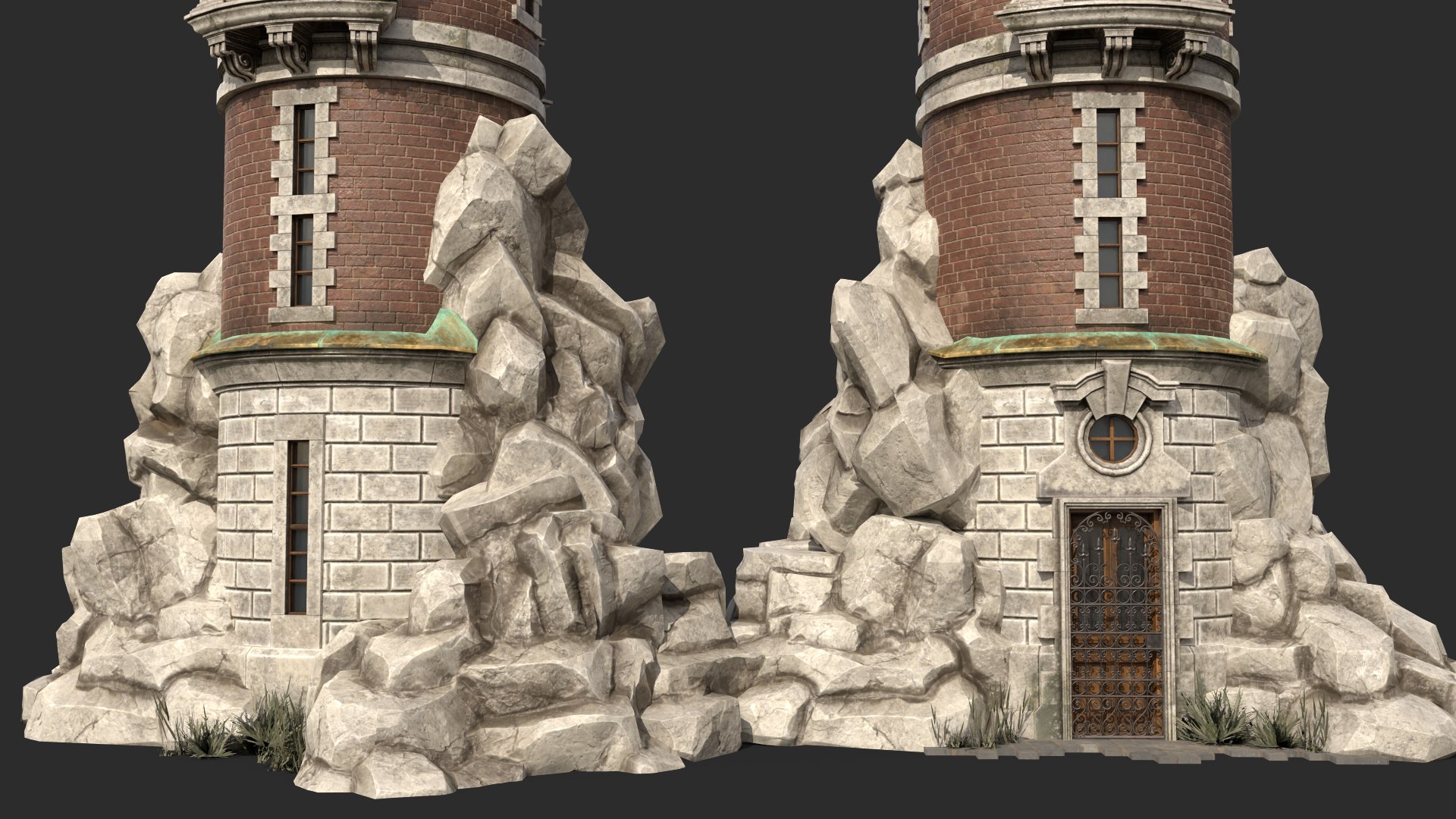3D Tower Palace - TurboSquid 2256549