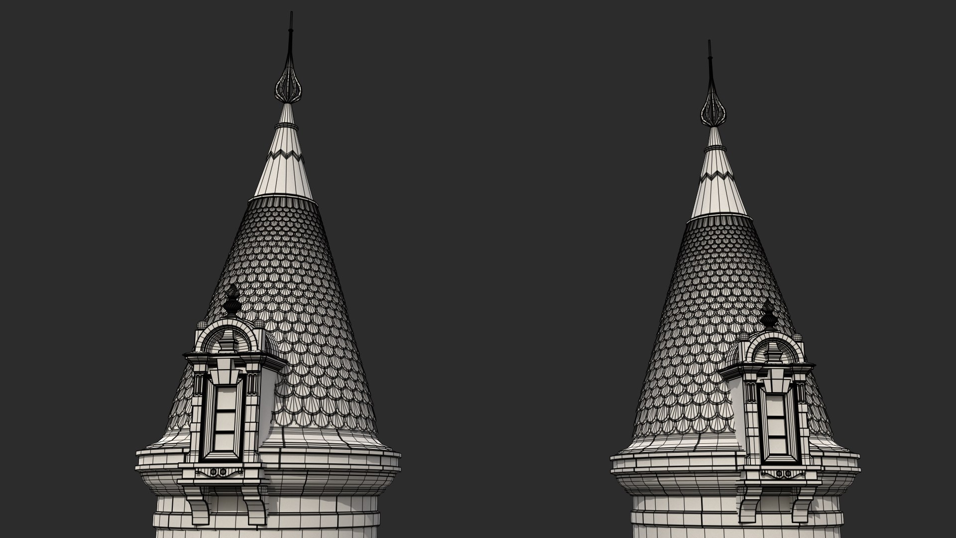 3D Tower Palace - TurboSquid 2256549