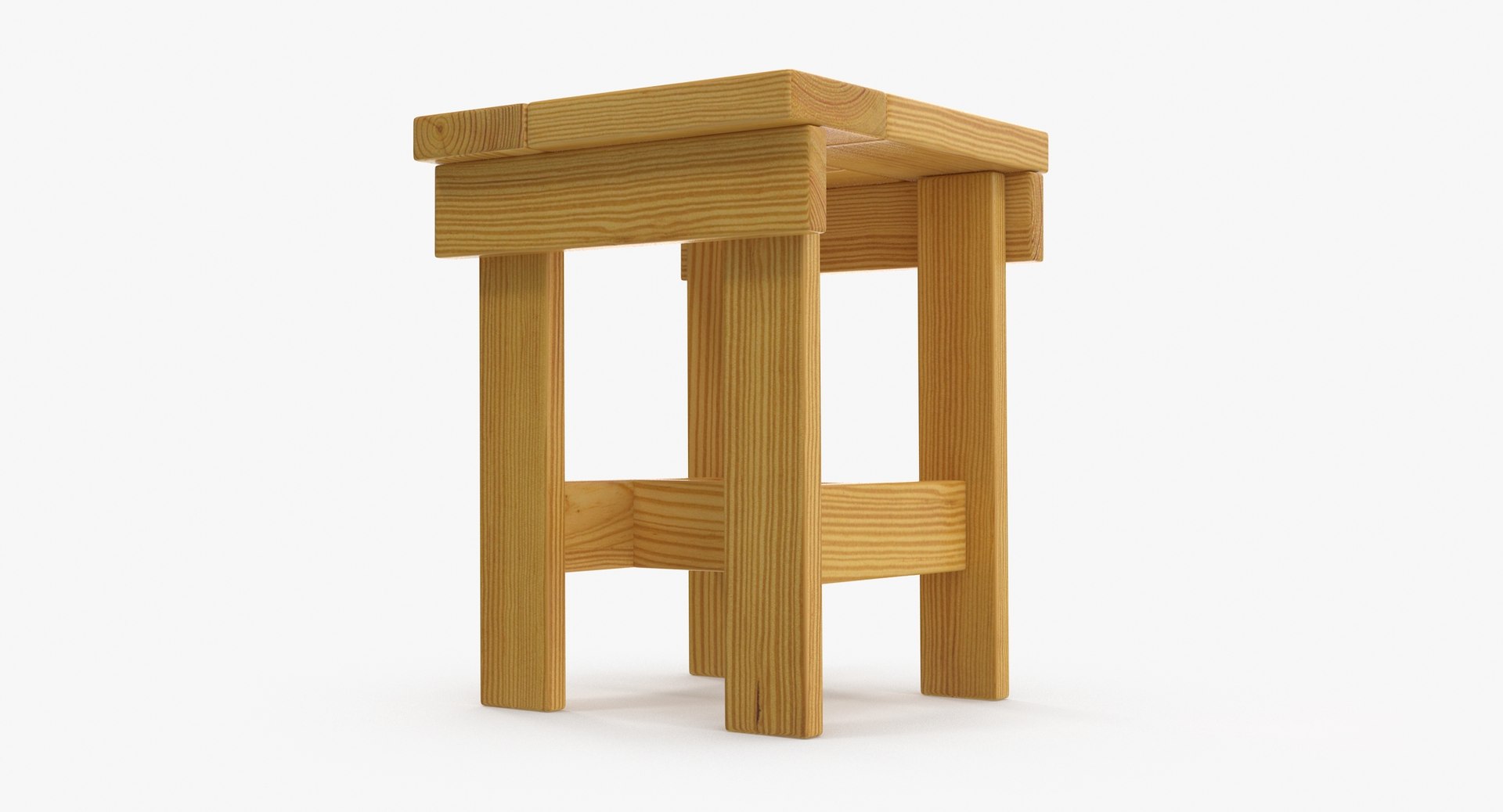 Wooden Stool Wood 3D Model - TurboSquid 1403846