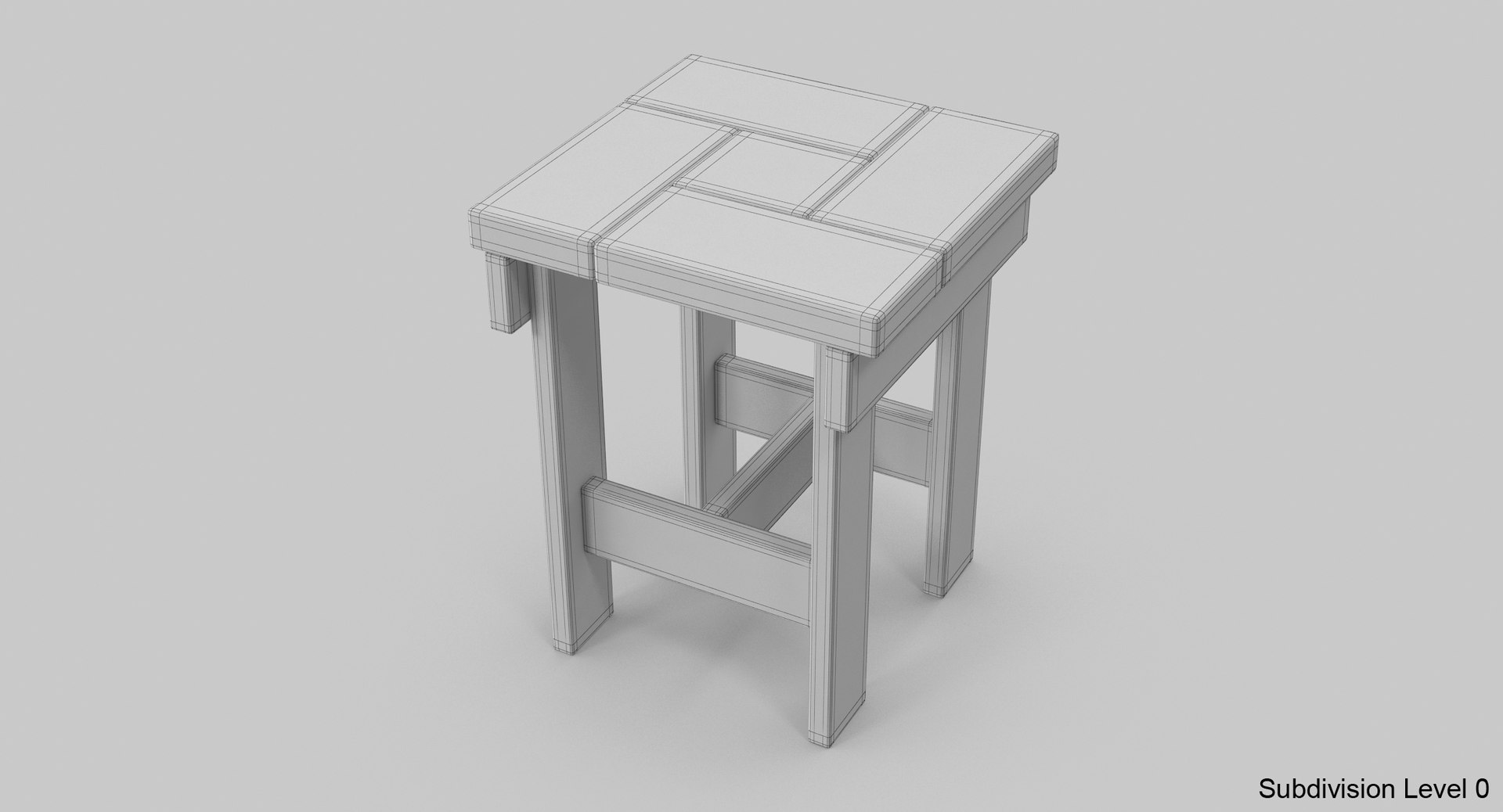 Wooden Stool Wood 3D Model - TurboSquid 1403846