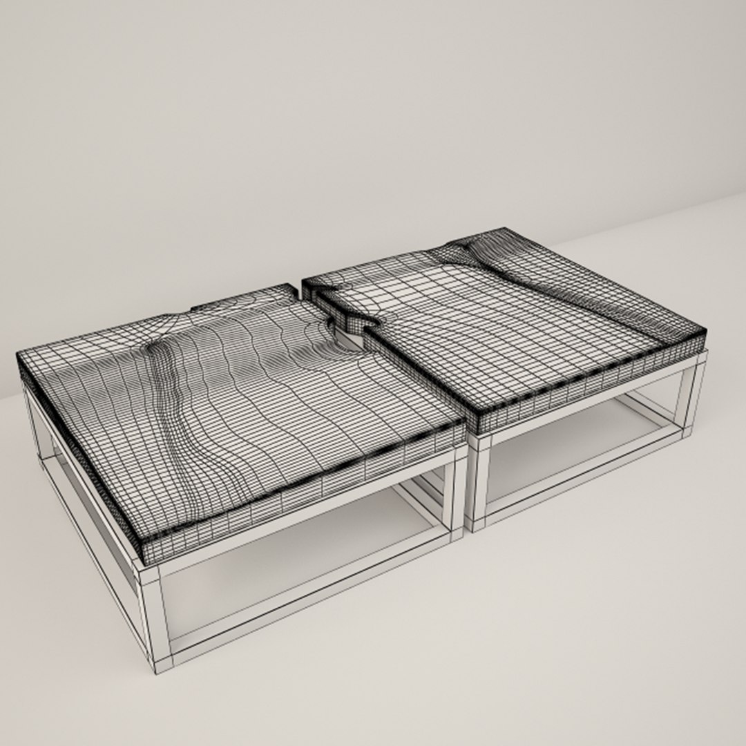 3D teak coffee table model - TurboSquid 1218326