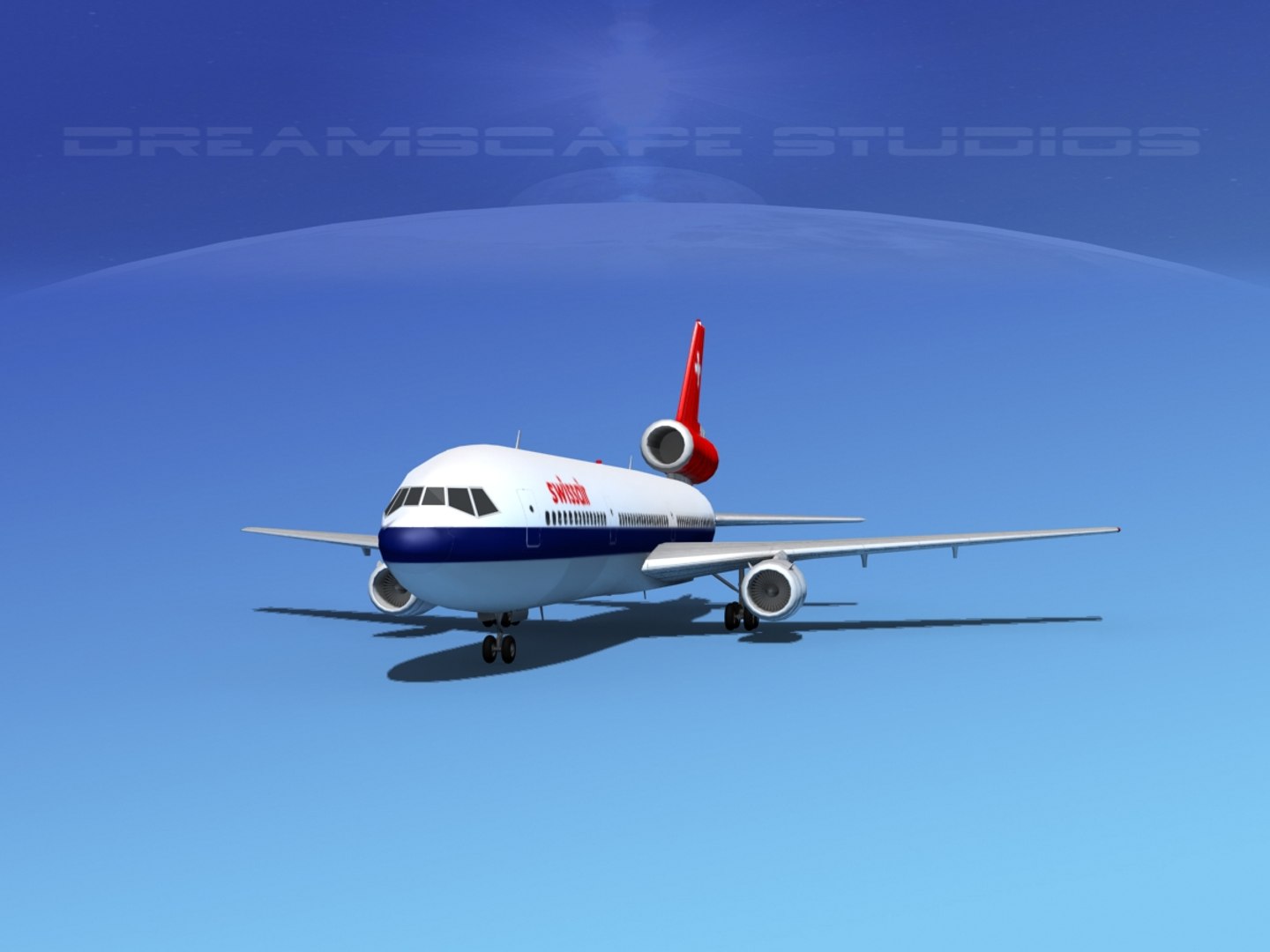 Douglas Dc-10 3d Dxf
