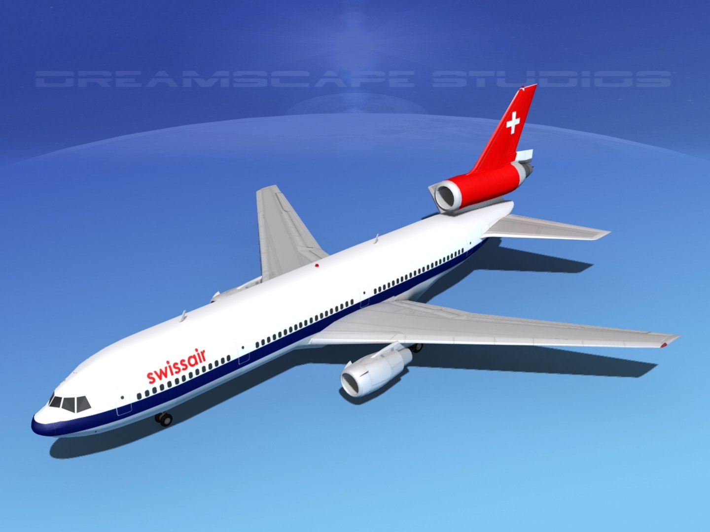 Douglas Dc-10 3d Dxf