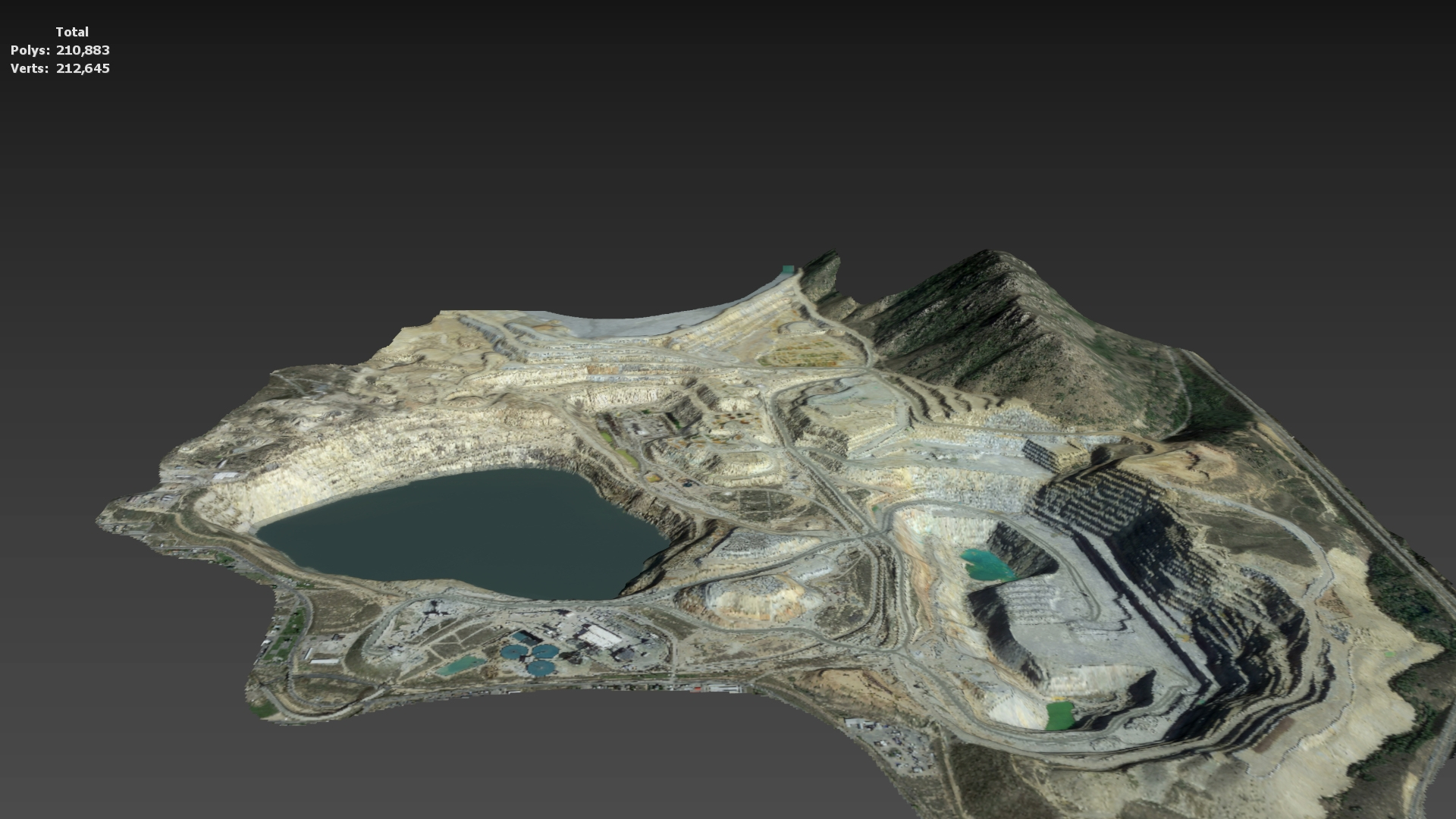 Opencast Mine Silver Bow Creek Model - TurboSquid 2090492