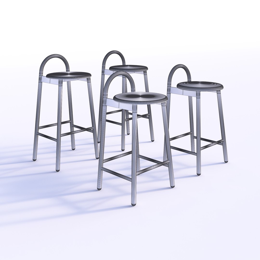 Designbythem Bobby Bar Counter Stool Model - TurboSquid 2431980