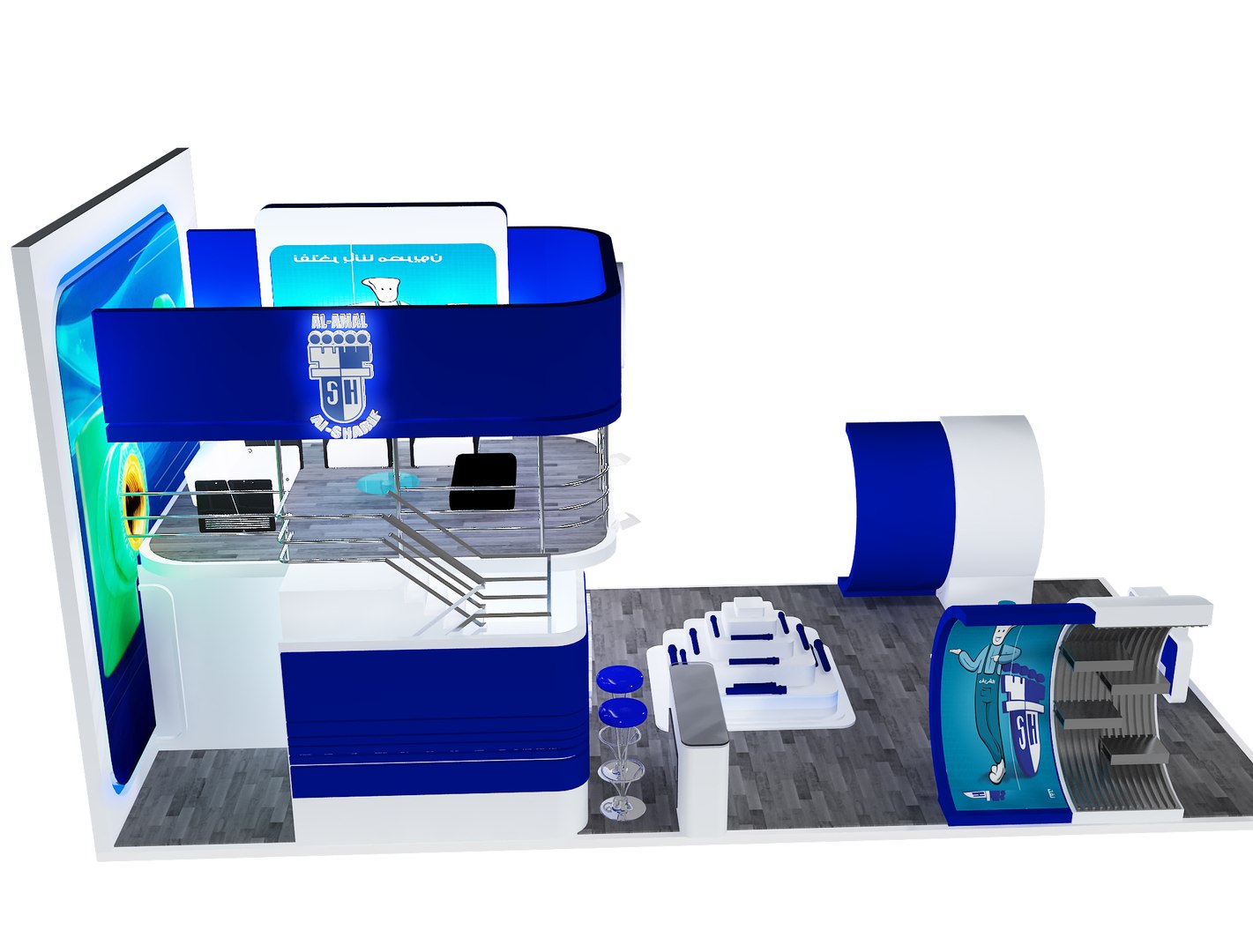 3D Booth Exhibition Stand a389a - TurboSquid 1714336