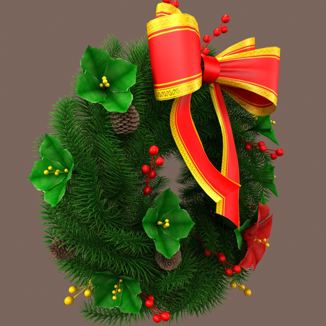 3dsmax Garland Decorated