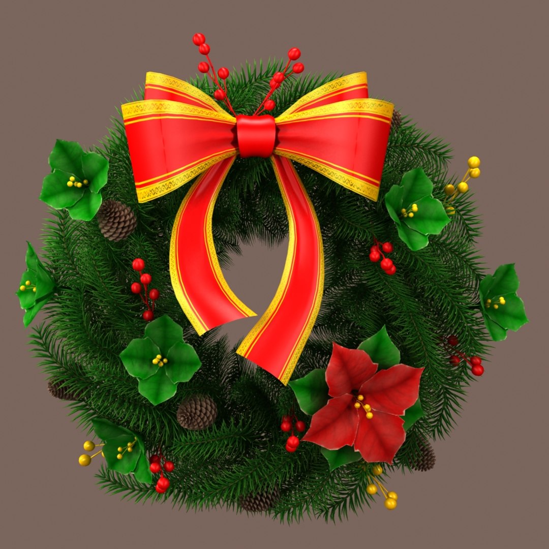 3dsmax Garland Decorated