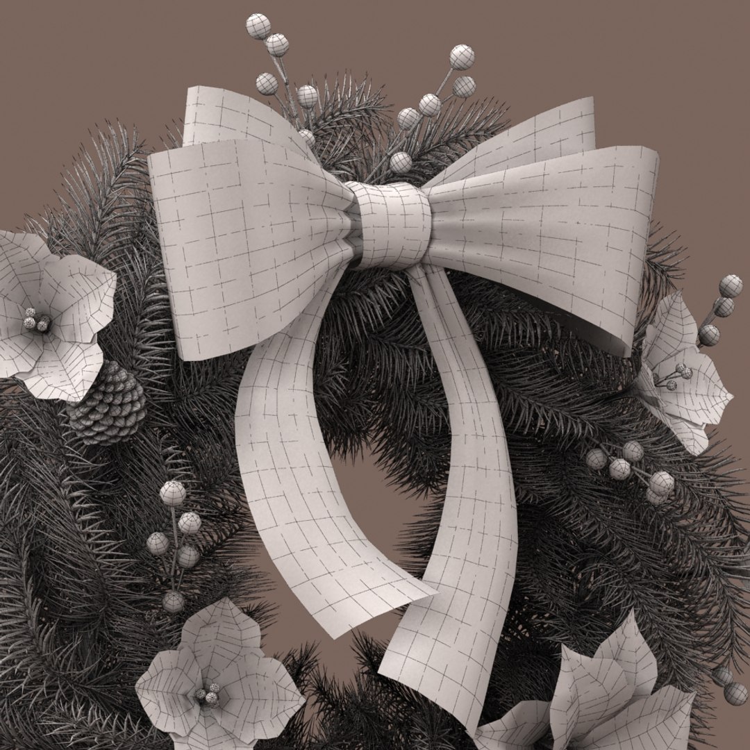 3dsmax Garland Decorated