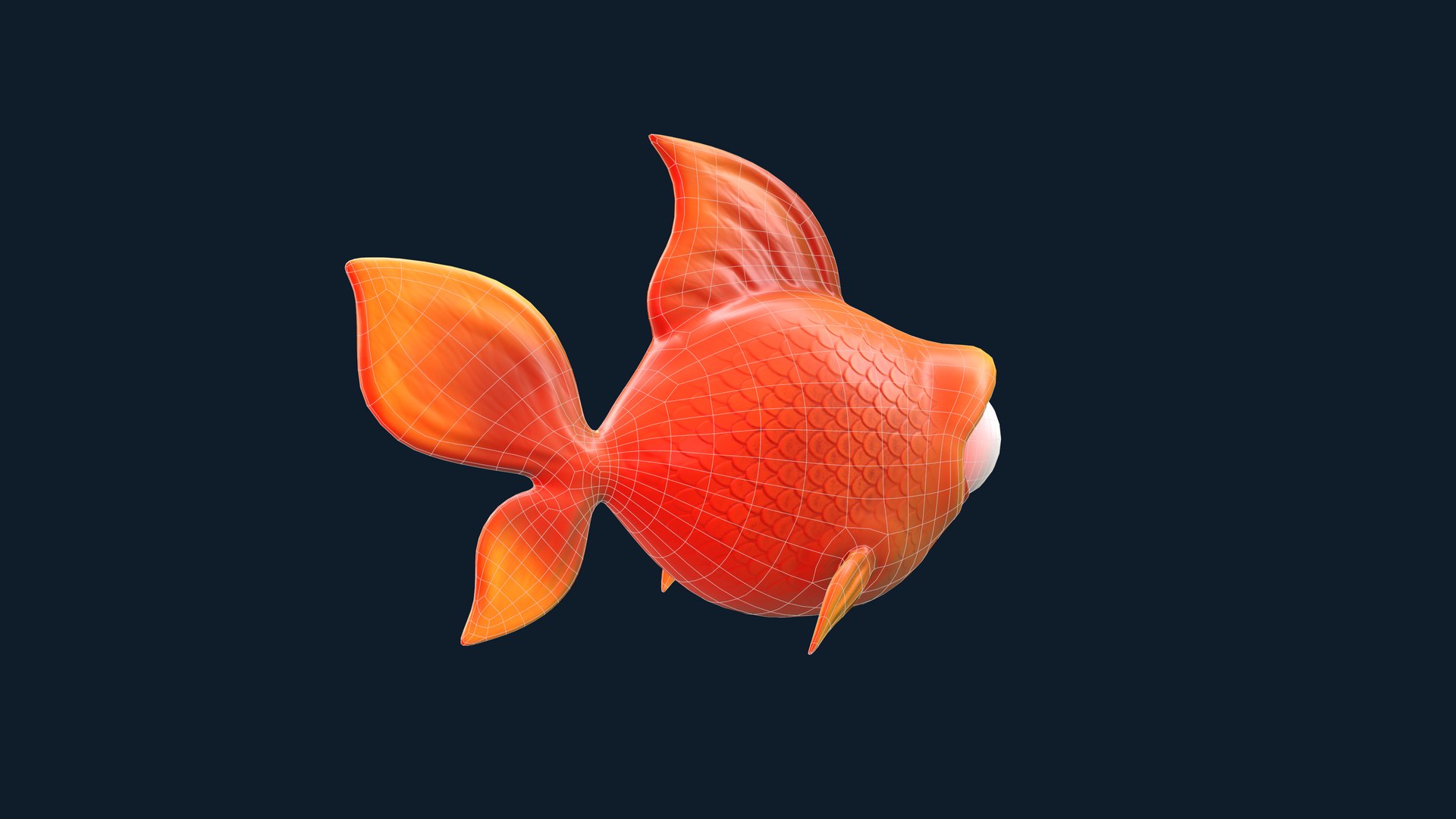 Cartoon Fish With Rig On Maya 3D Model - TurboSquid 1975205
