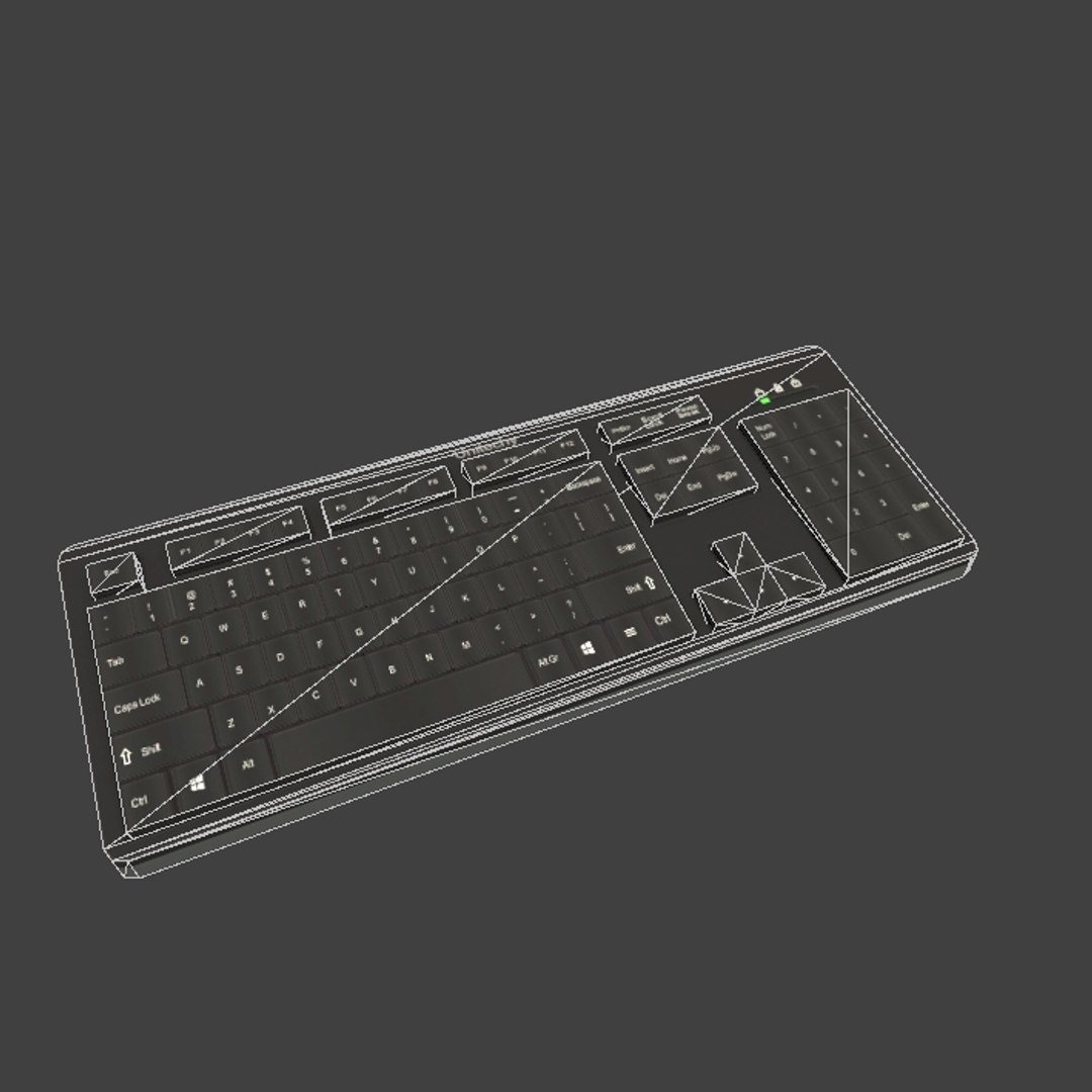 Keyboard Mouse 3D Model - TurboSquid 1194166