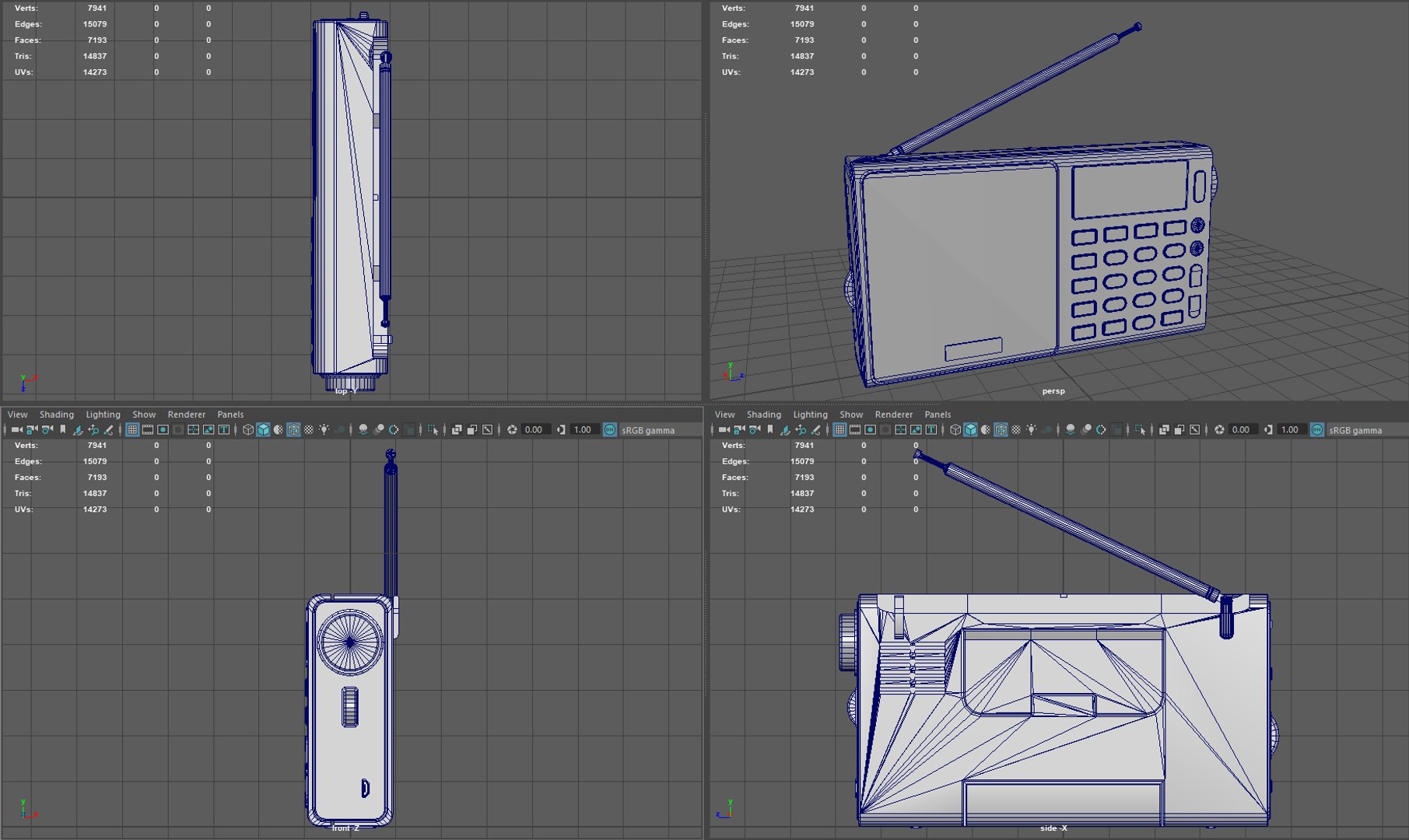 Portable Radio 3D Model - TurboSquid 2024762