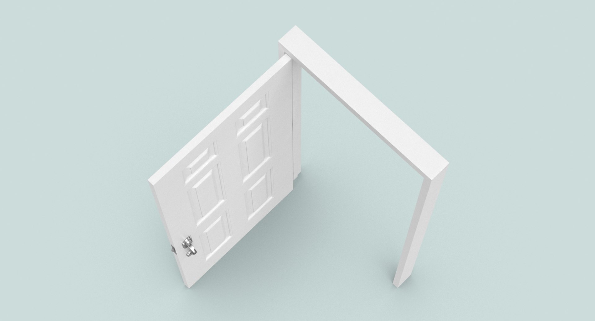 3D Model Exterior-doors---door-5-open - TurboSquid 1246436