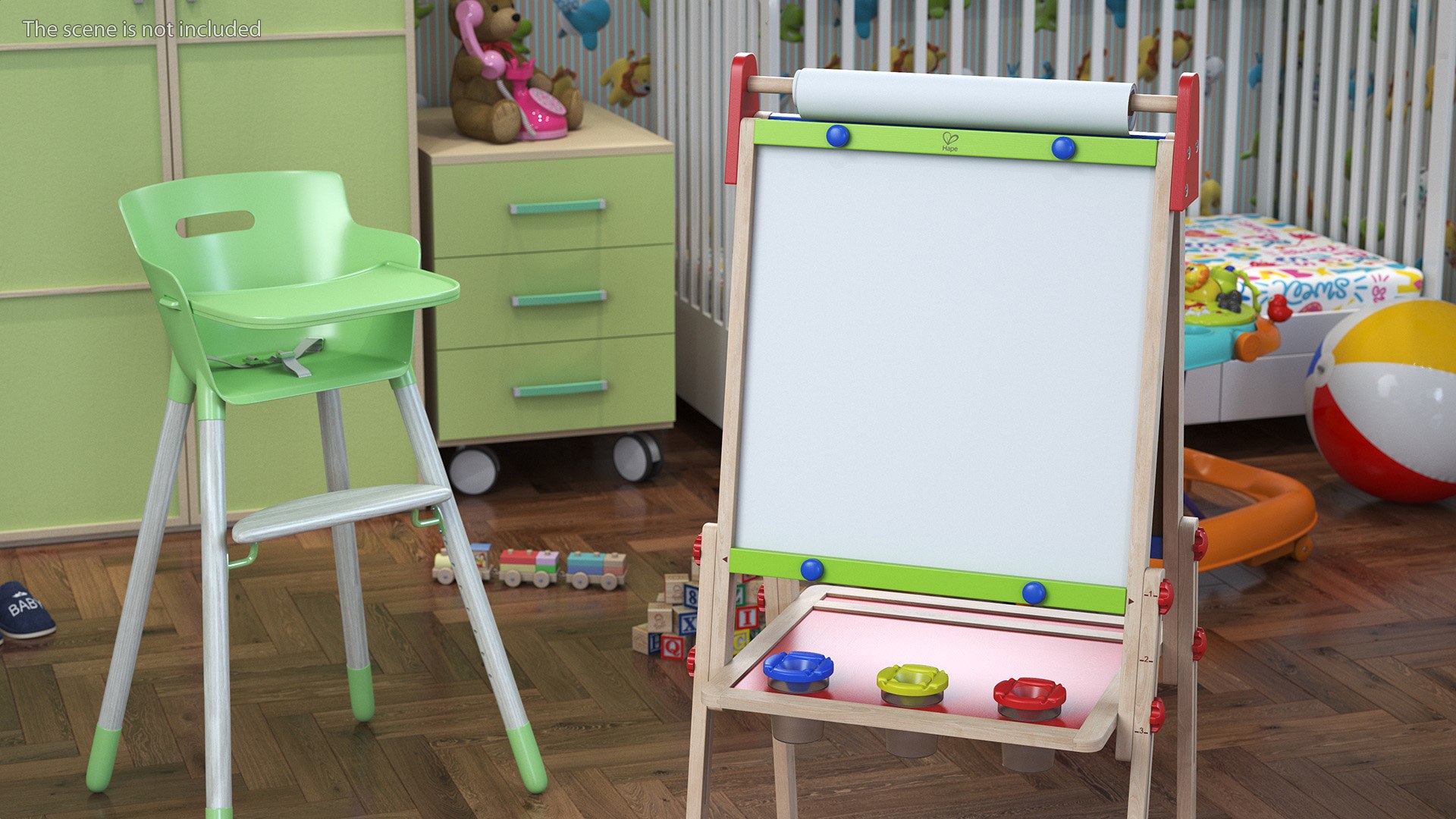 Kids Easel With Paper Roll 3D - TurboSquid 2164139