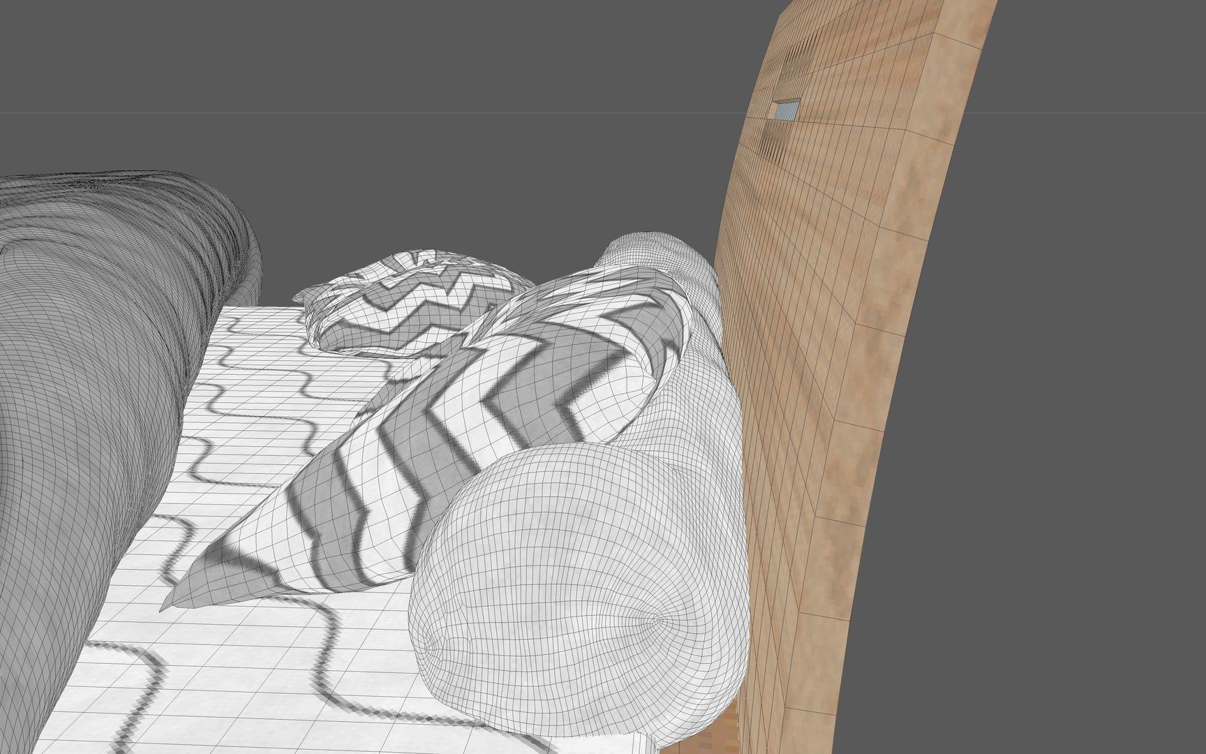 3D Bed - TurboSquid 1091081