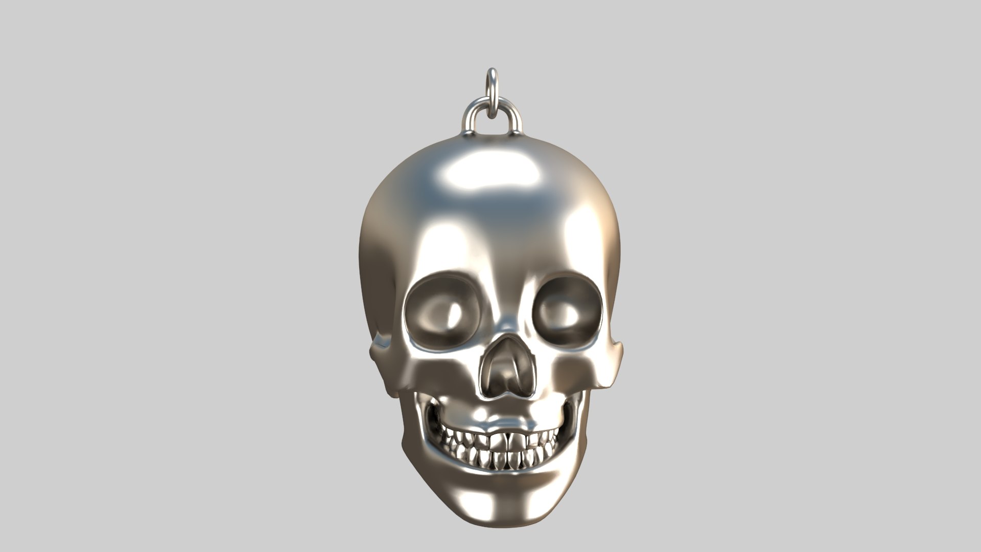 Human Skull Silver Model - TurboSquid 2334008