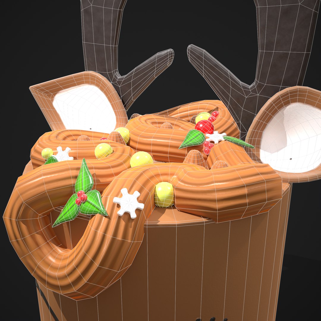 Reindeer Cake 3D - TurboSquid 1823605