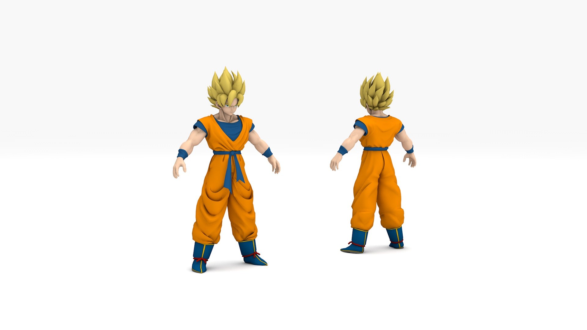 DBZ Character V3 3D Model - TurboSquid 2366850