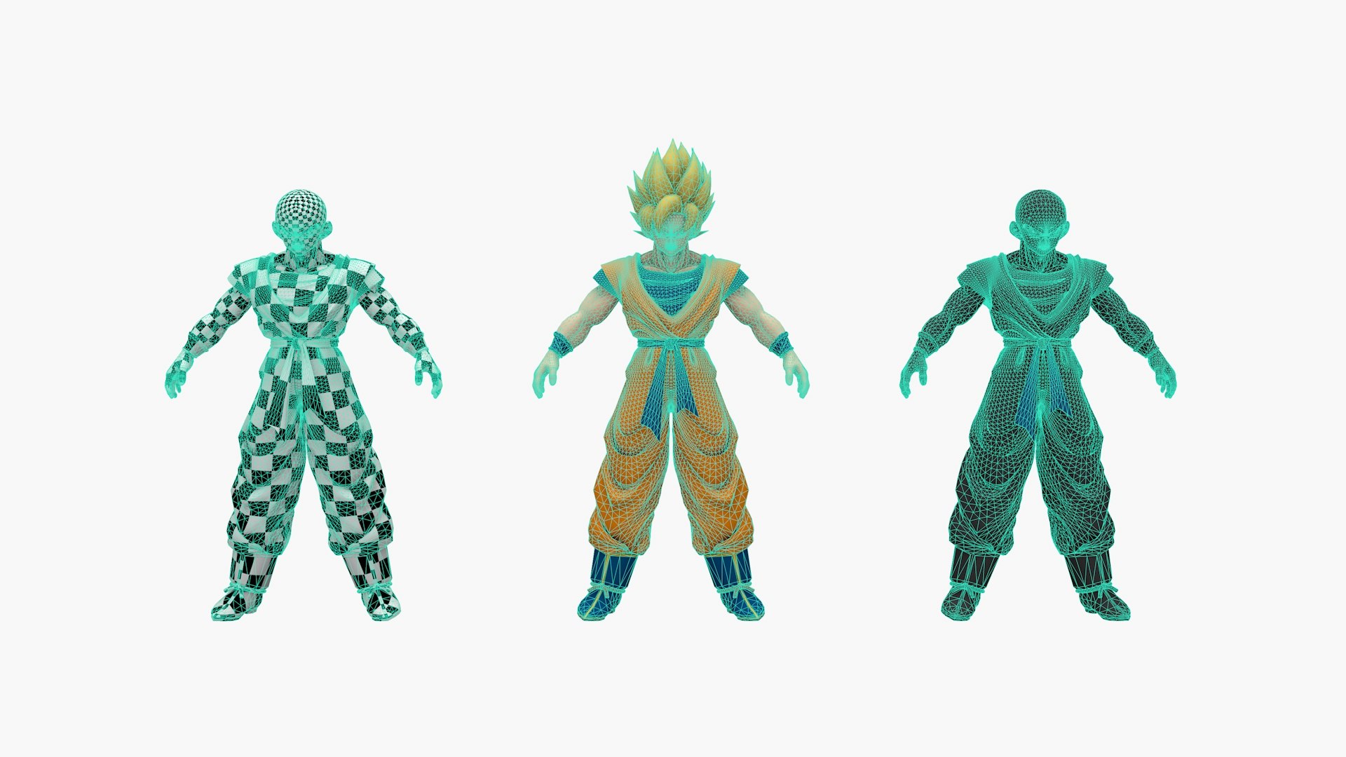 DBZ Character V3 3D Model - TurboSquid 2366850