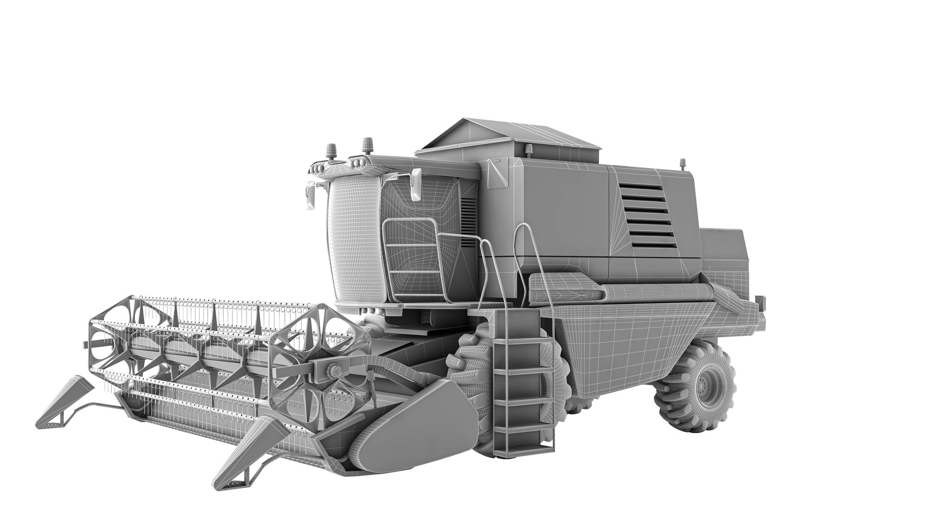 Combine Harvester Model - TurboSquid 2224429
