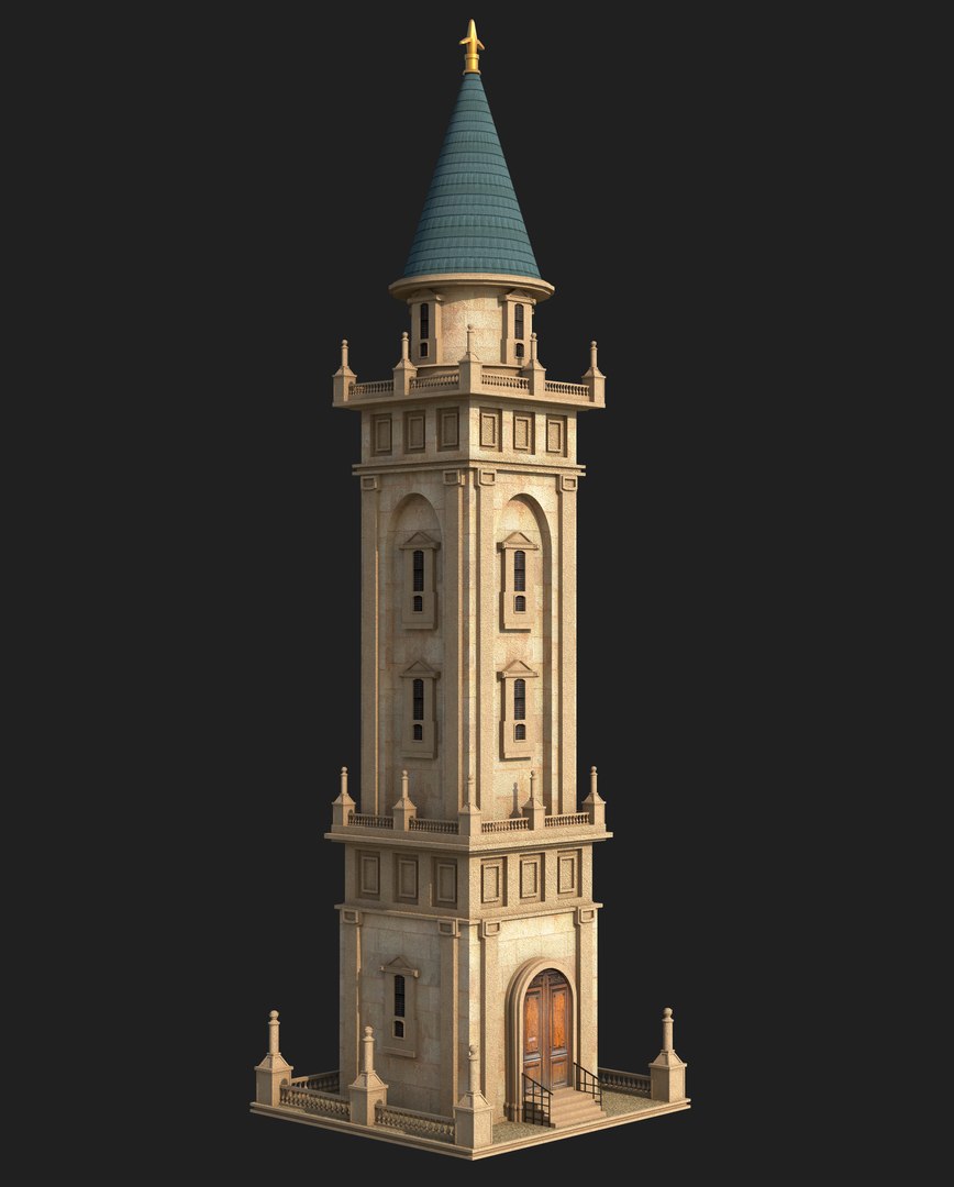 Ancient Tower V16 3D Model - TurboSquid 1877186