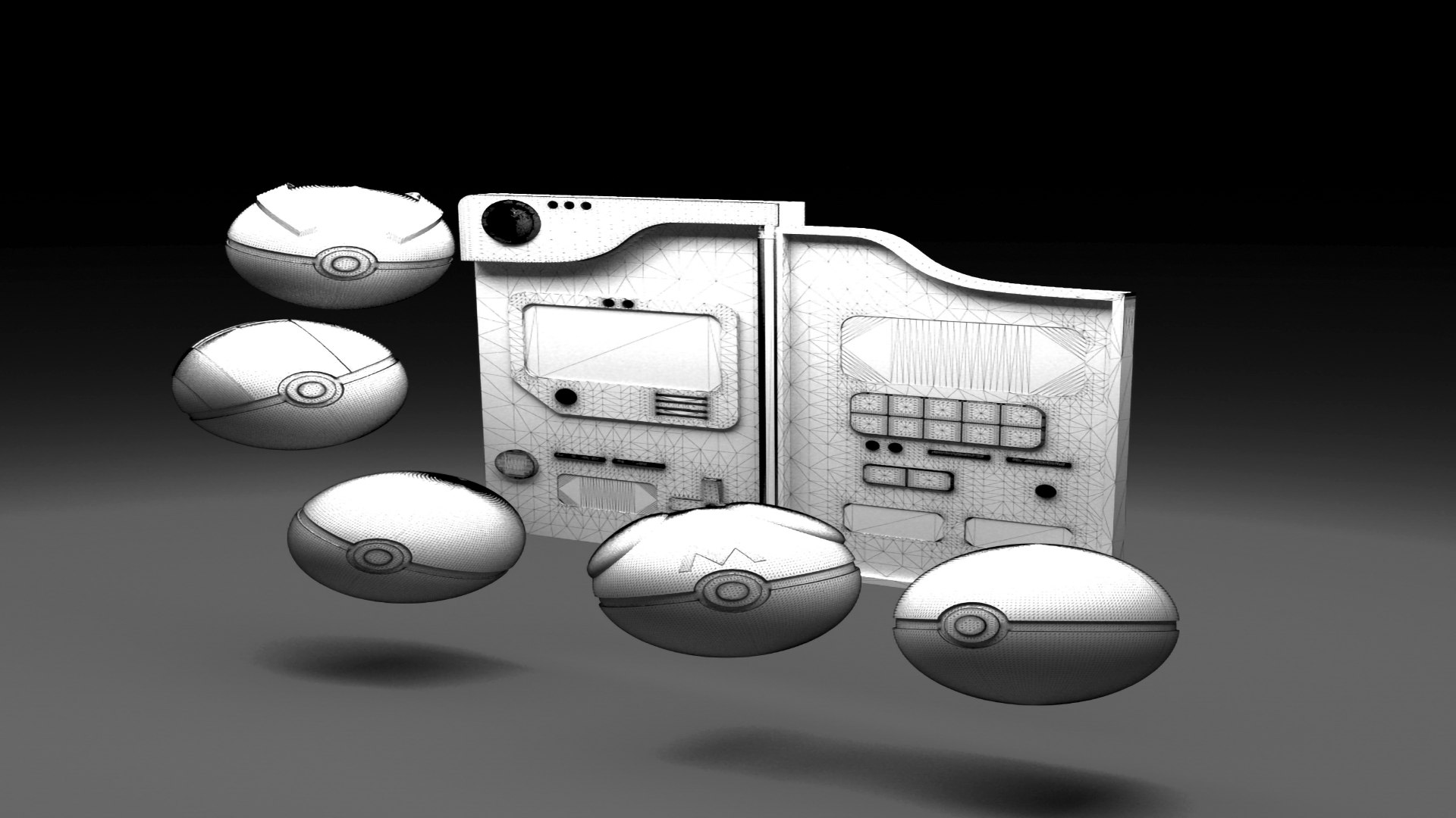 Pokedex Pokeball Ball 3D - TurboSquid 1678611