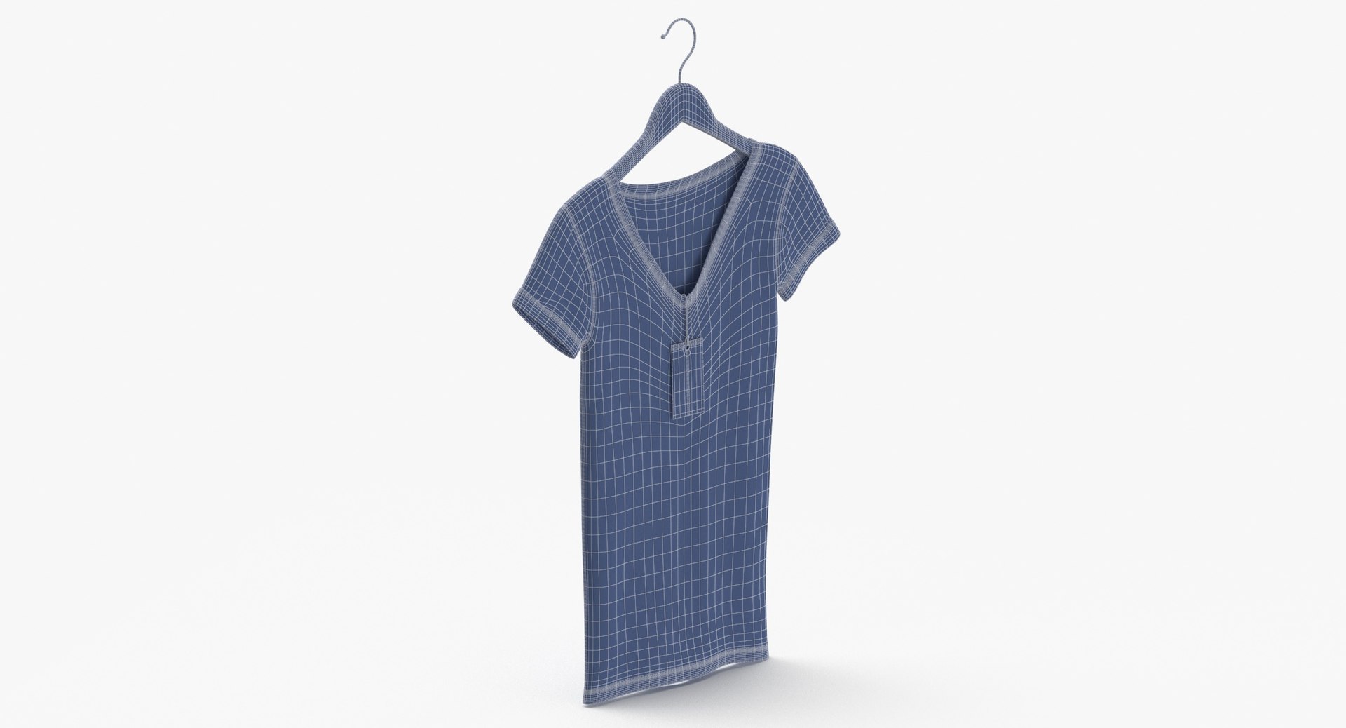 Female V Neck Hanging With Tag 30 Colors Pack 3D model - TurboSquid 1806983