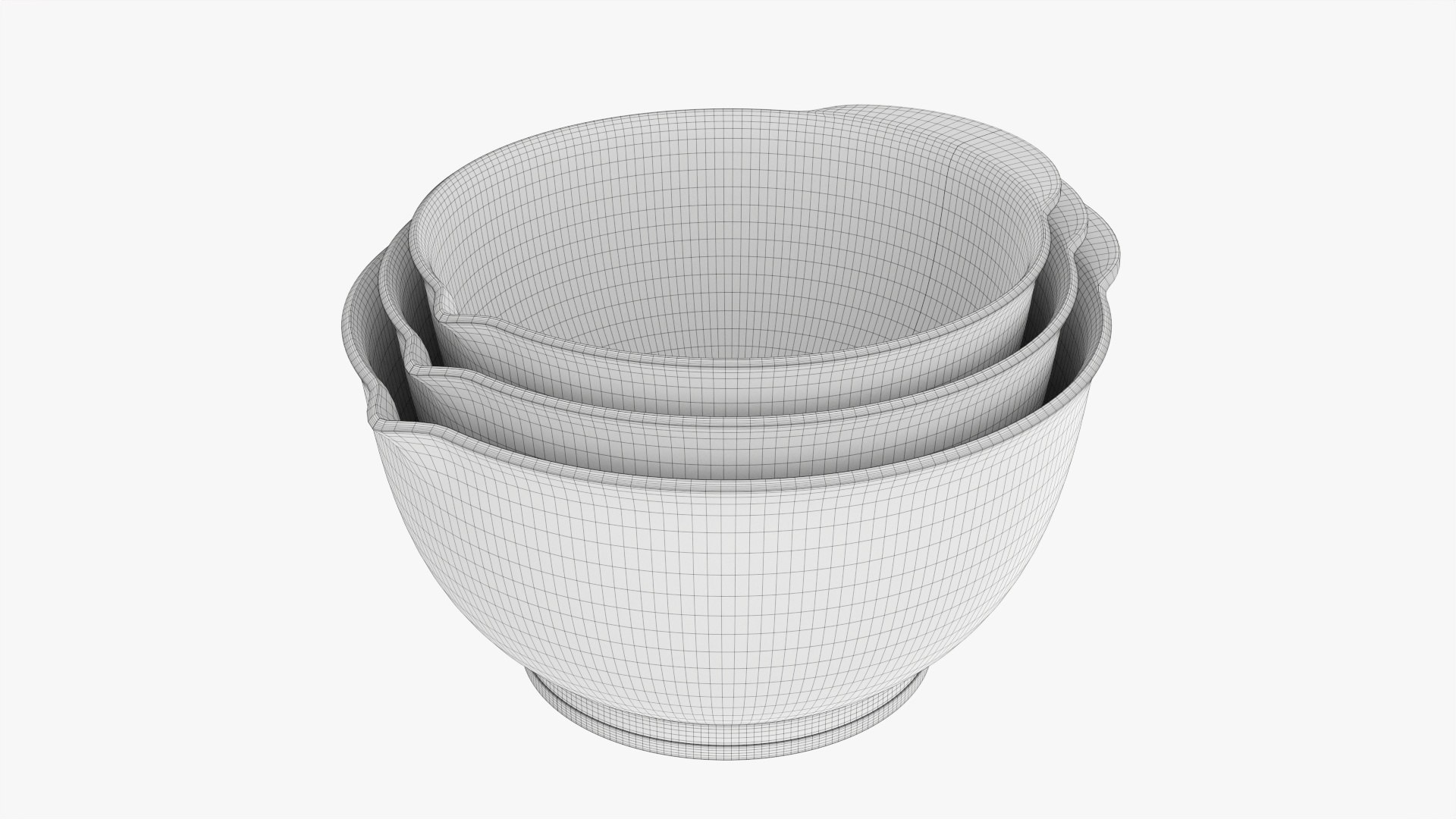 3D Mixing Bowl Set - TurboSquid 1739403