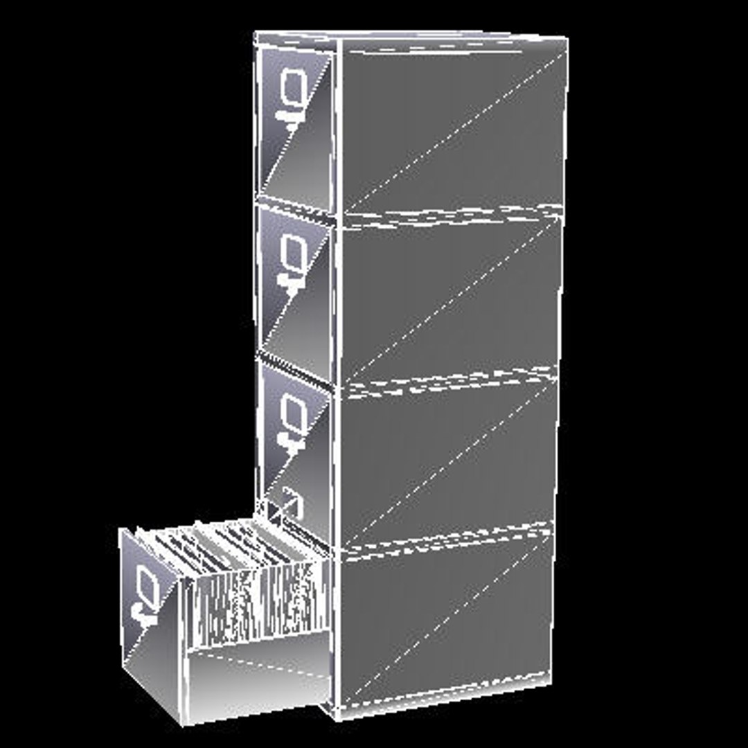 Office Filing Cabinet 3d Model