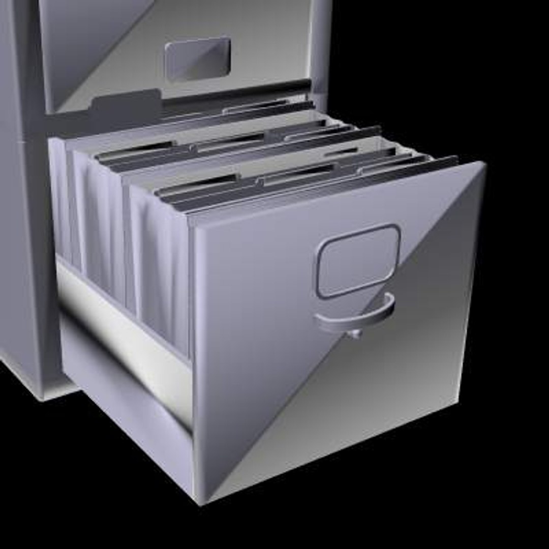 Office Filing Cabinet 3d Model